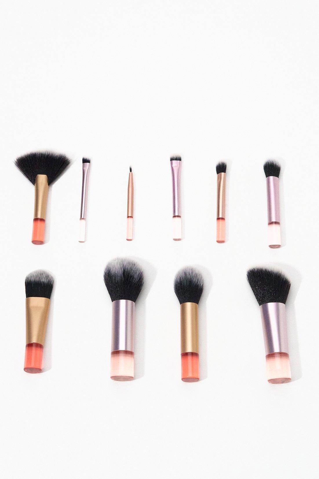 10 Pack Mini Makeup Brushes