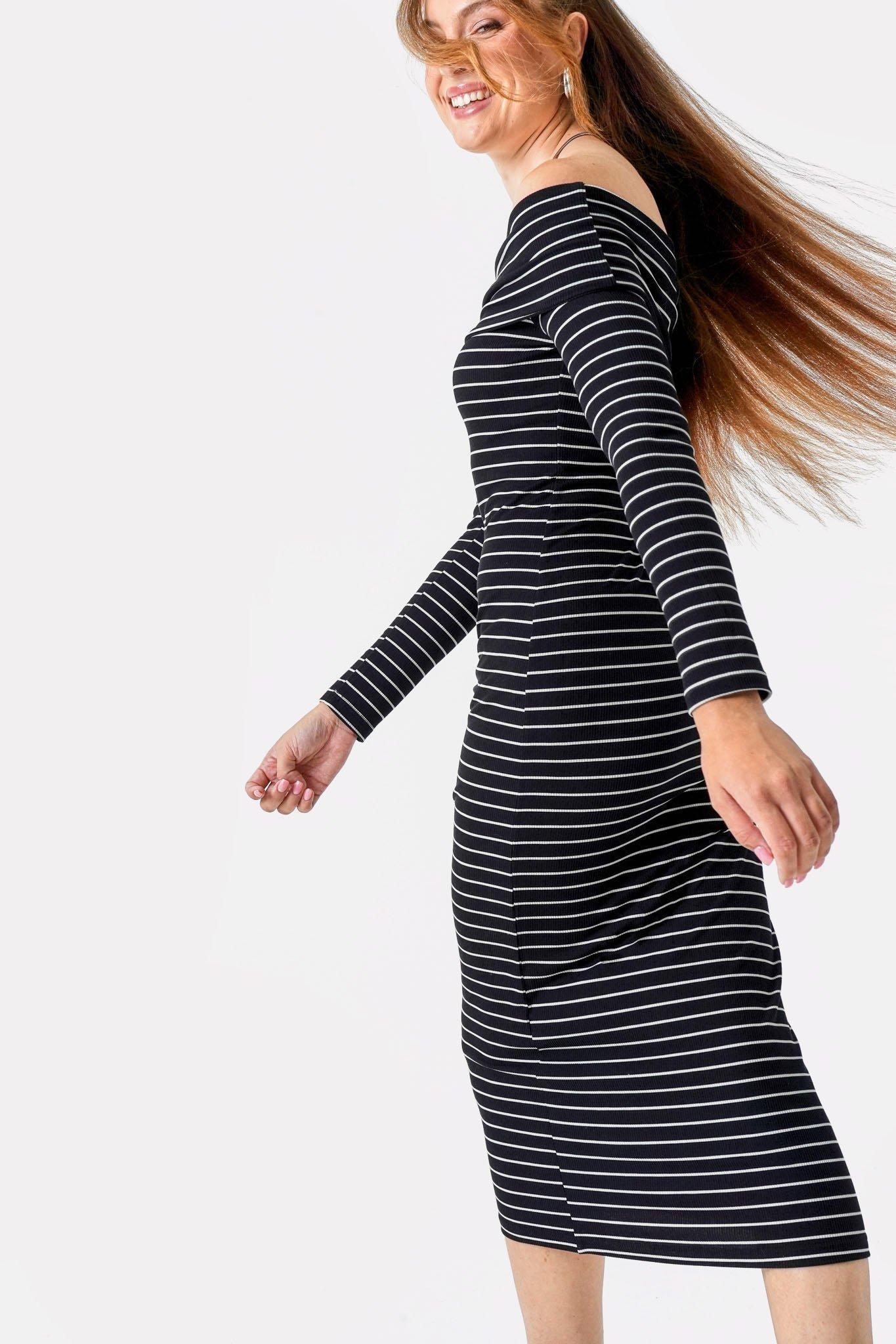 Stripe Bodycon Dress