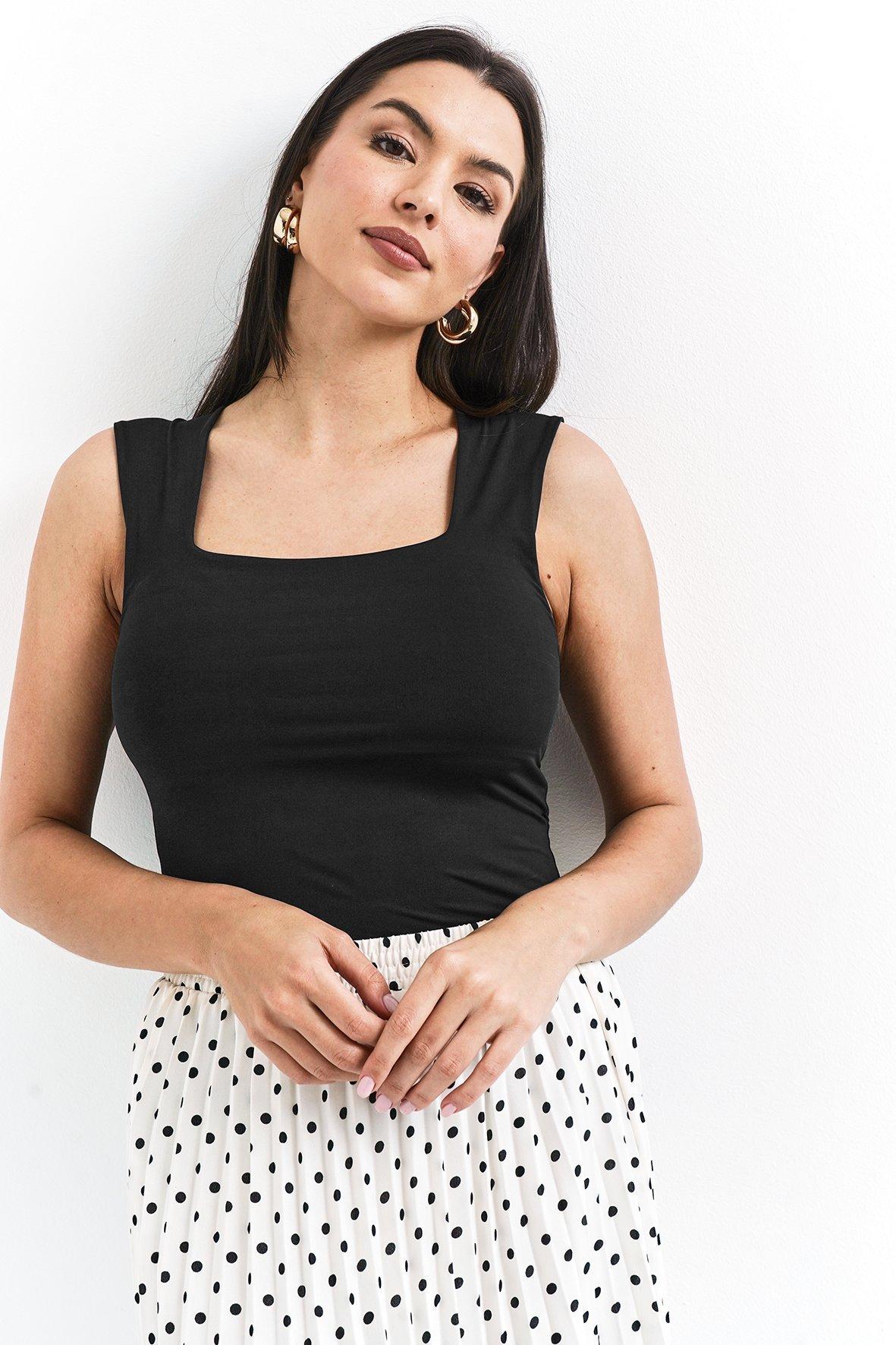 Fitted Square Neck Top