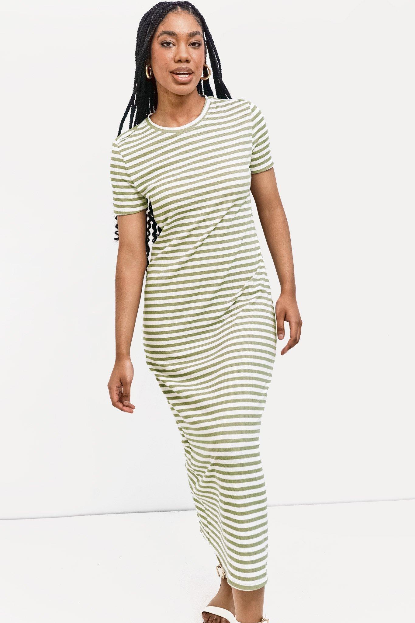 Stripe Bodycon Dress