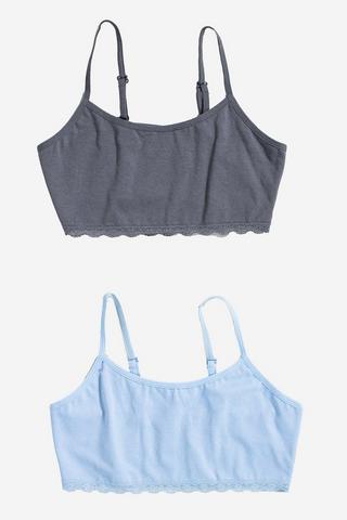 2 Pack Crop Bras