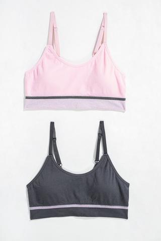2 Pack Crop Bras