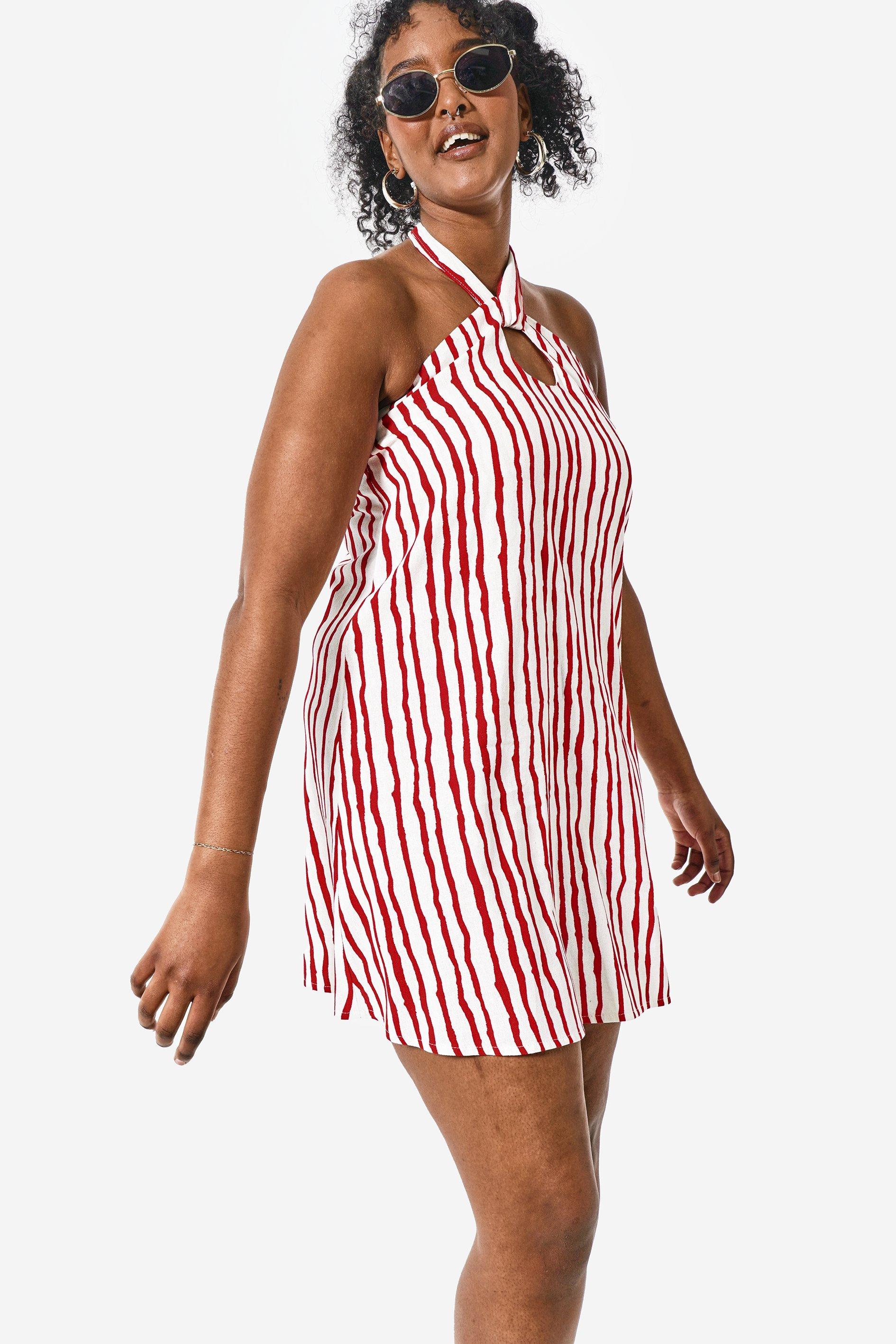 Stripe A-Line Dress