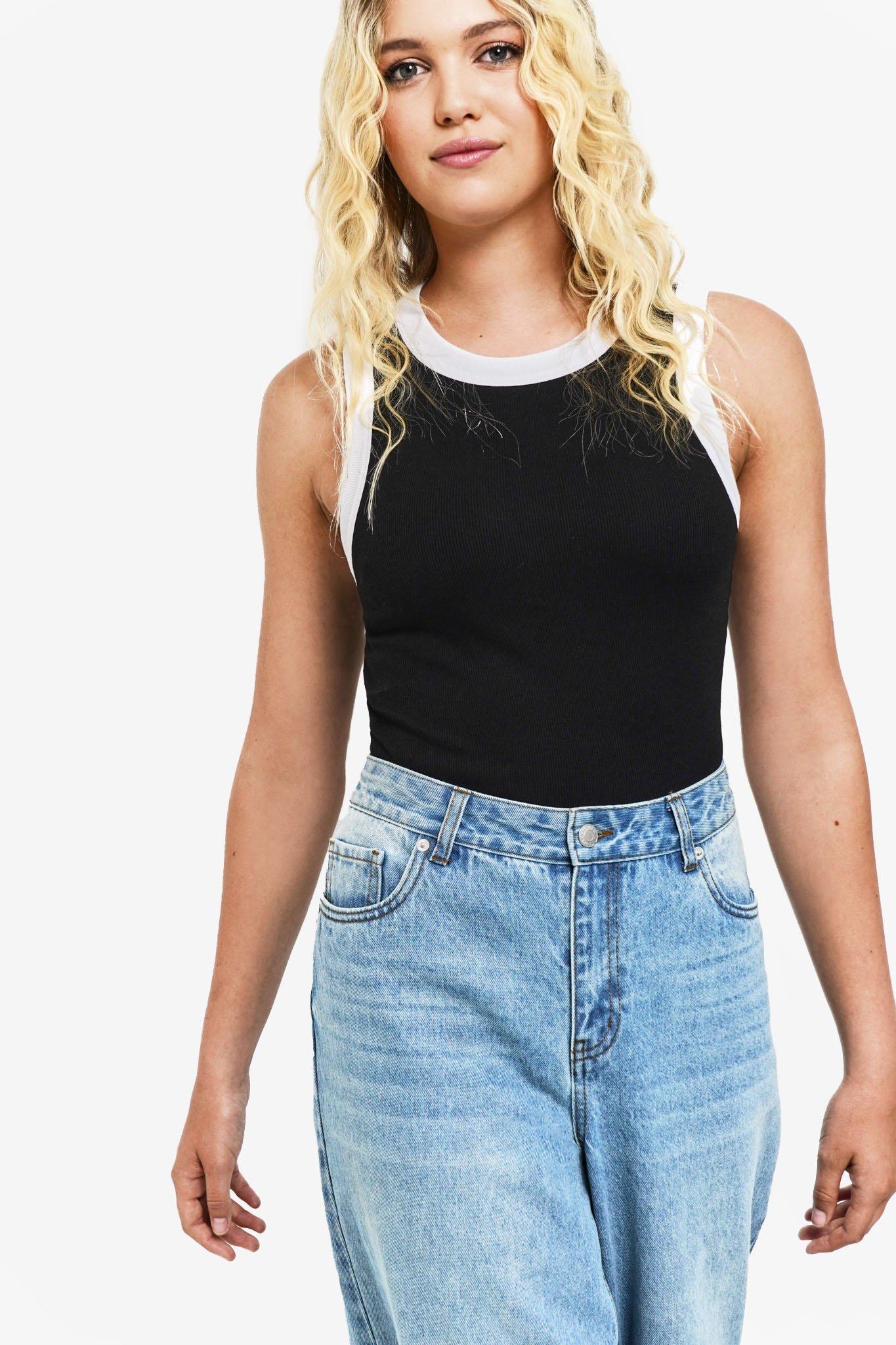 Ribbed Fitted Tank Top