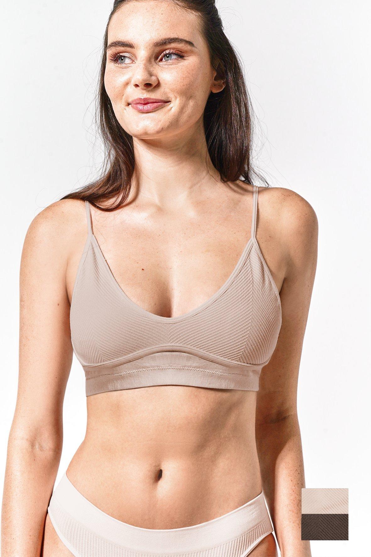 2 Pack Seamless Crop Bra