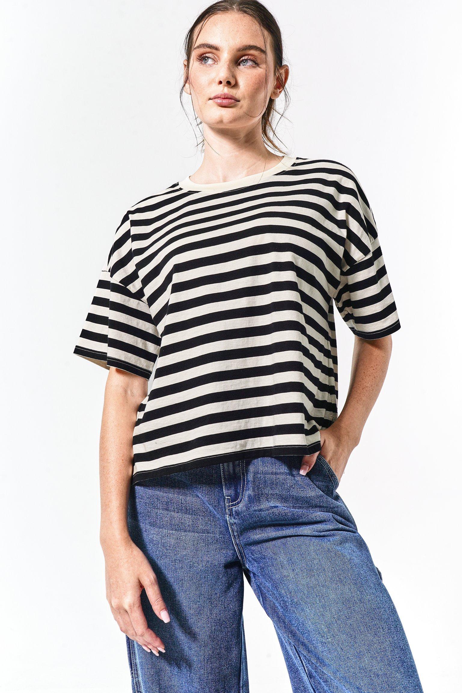 Boxy Stripe Top