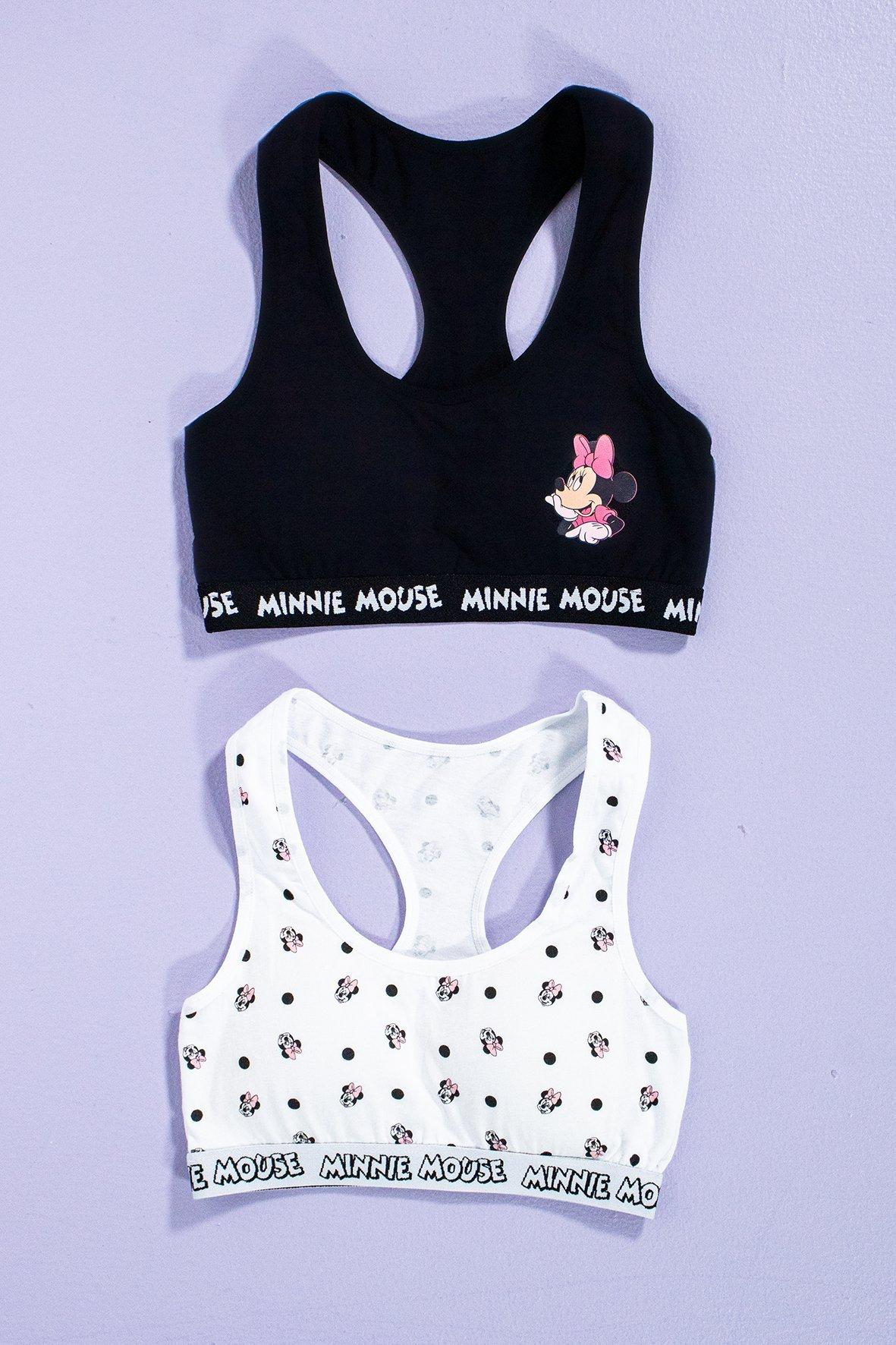 Minnie Mouse 2 Pack Crop Bras