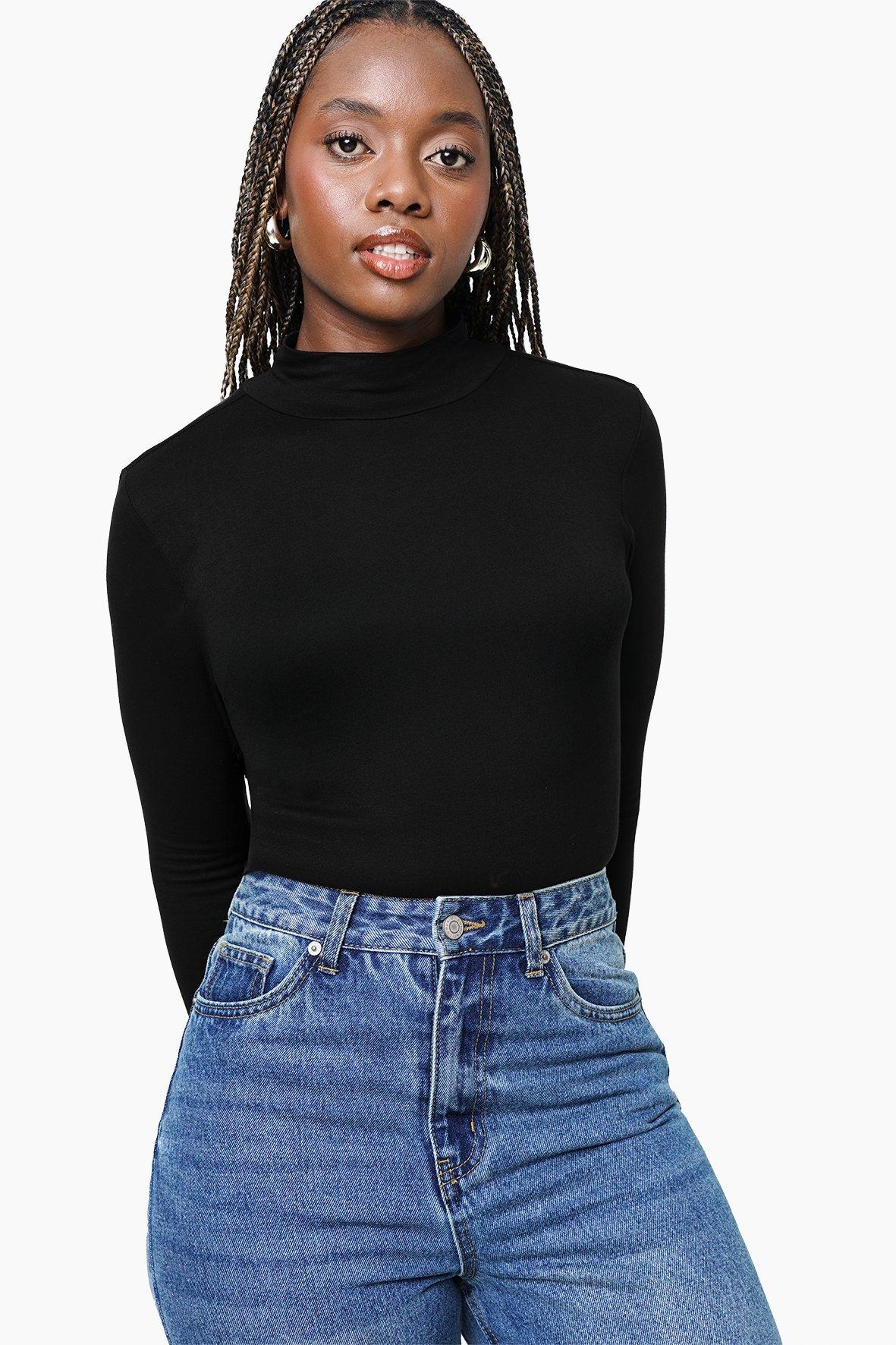 Long Sleeve Turtle Neck Top