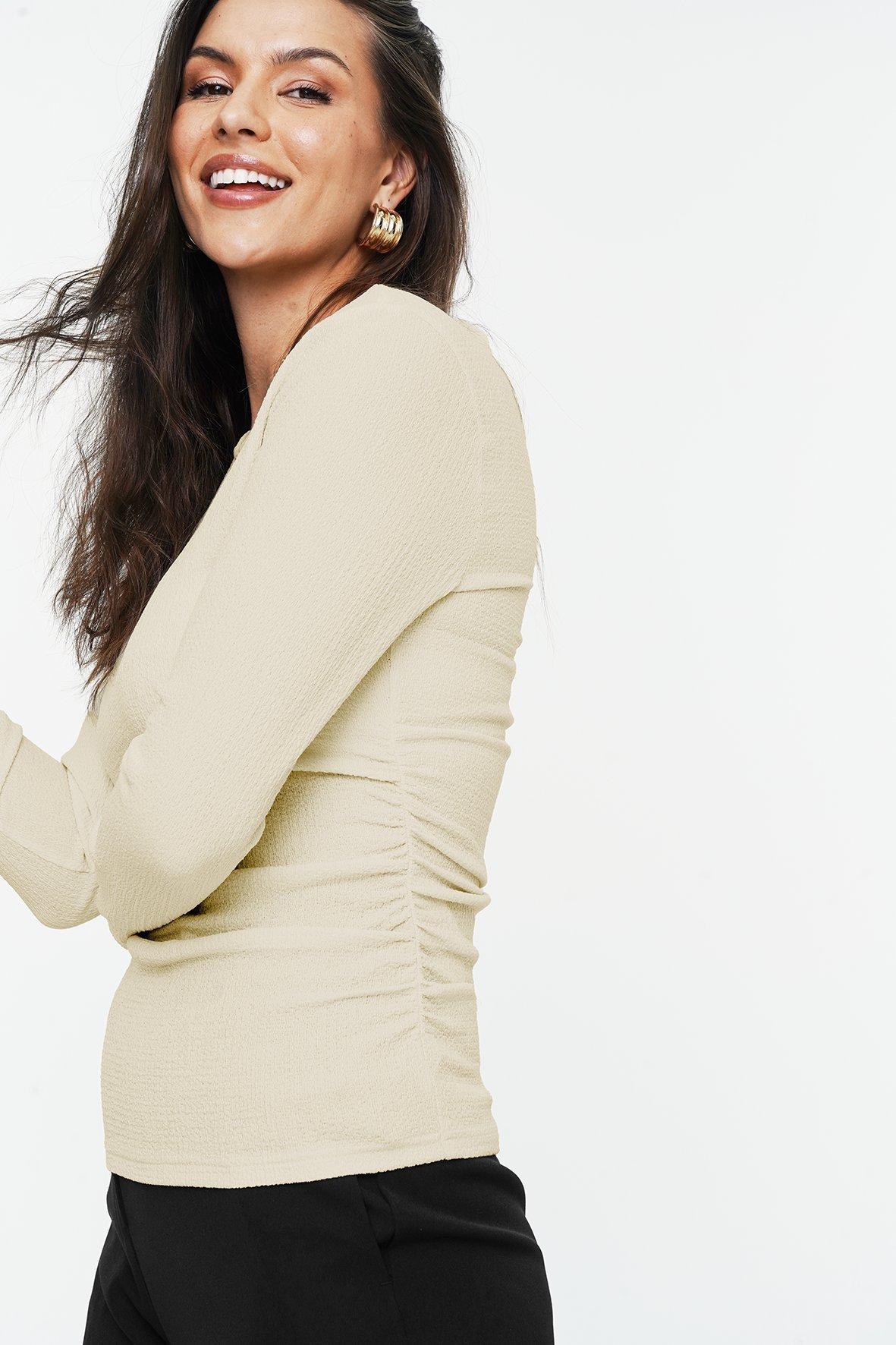 Fitted Crew Neck Top