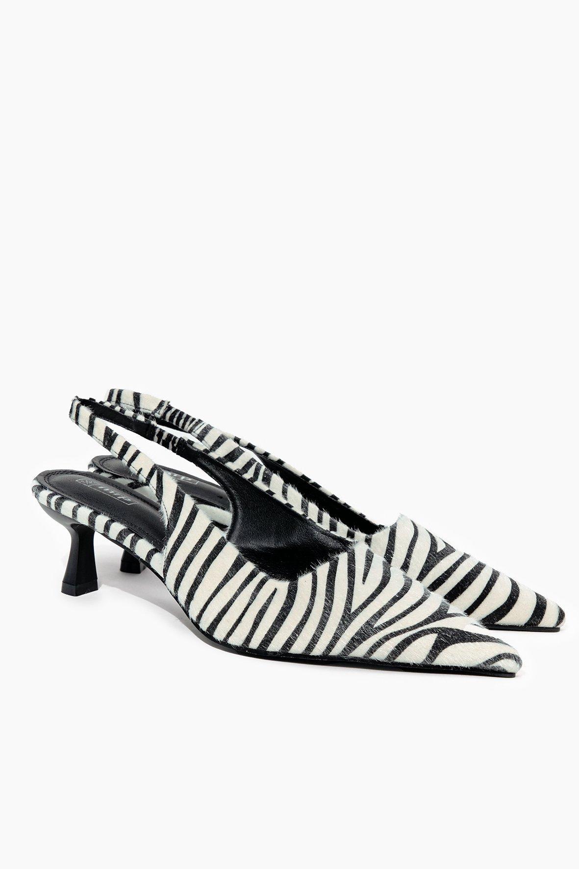 Zebra Print Court Heel