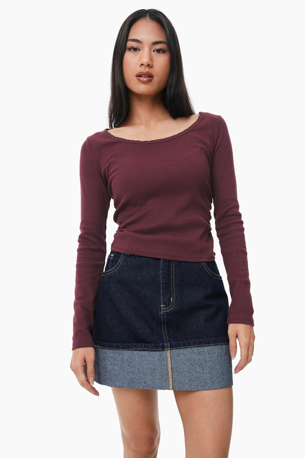 Ribbed Long Sleeve Top