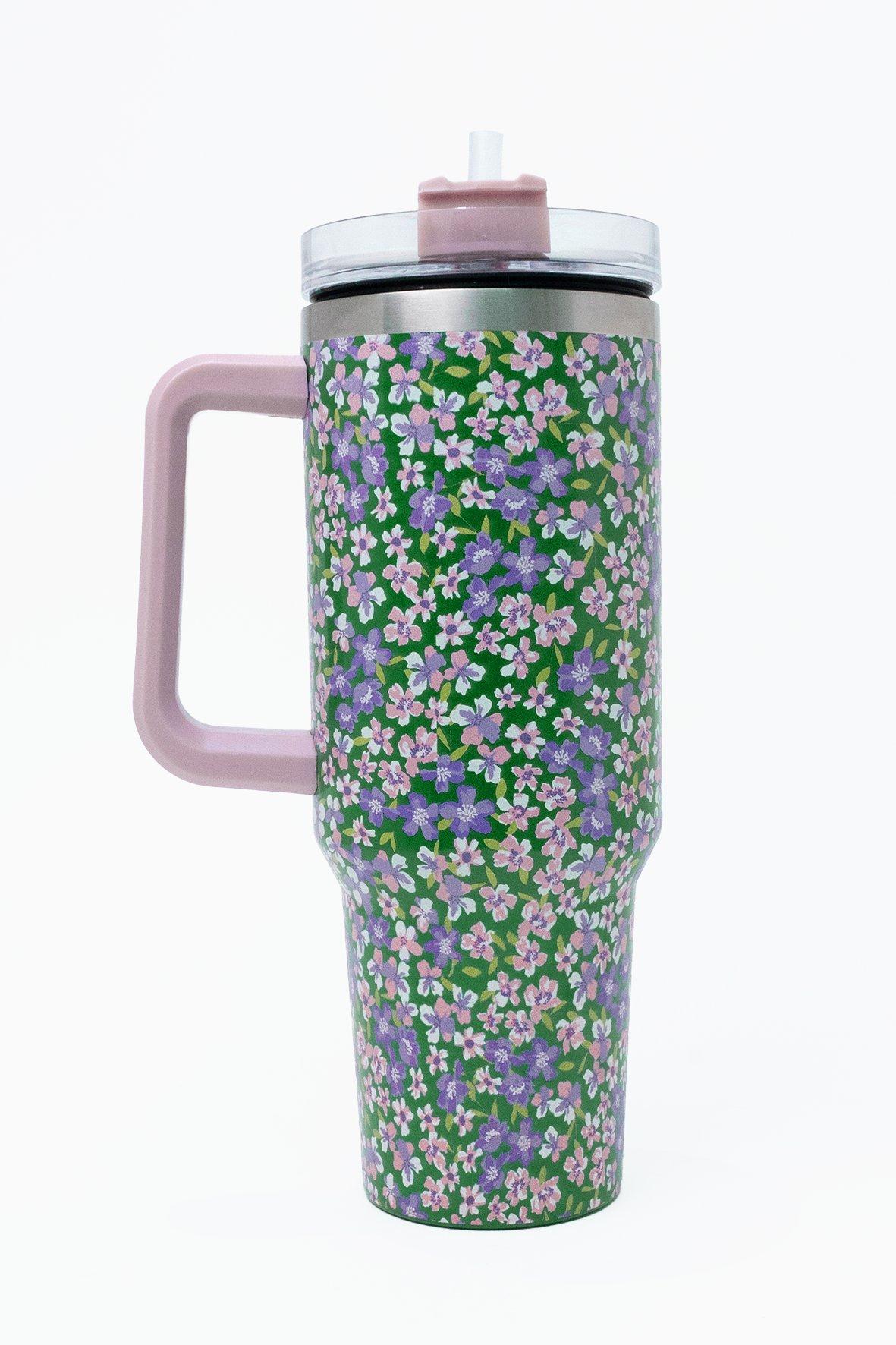 Floral Straw Cup - 1200ml