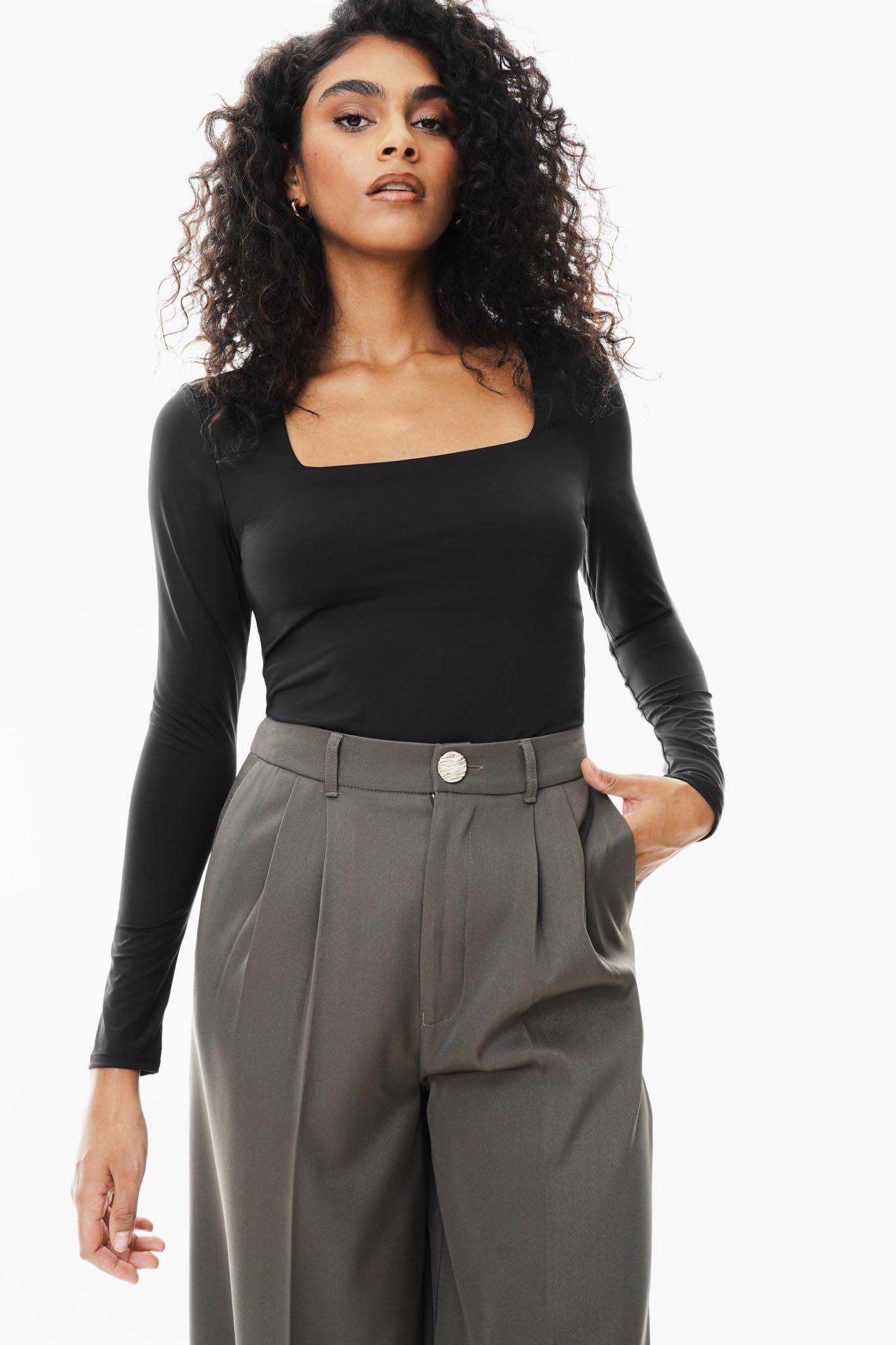 Fitted Square Neck Top