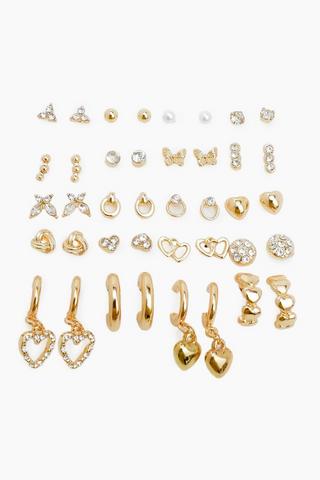 20 Pack Stud Earrings