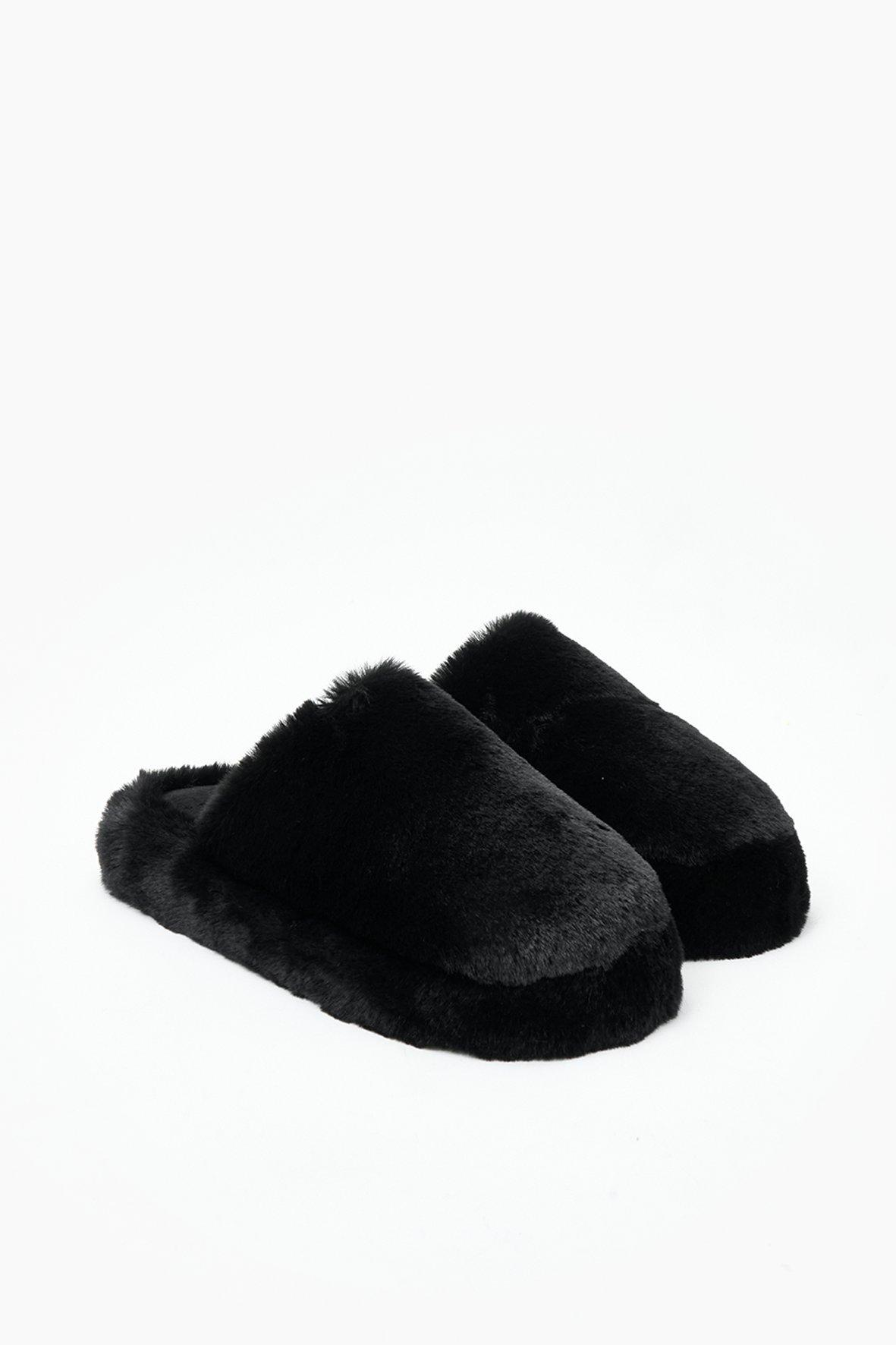 Platform Fluffy Slippers