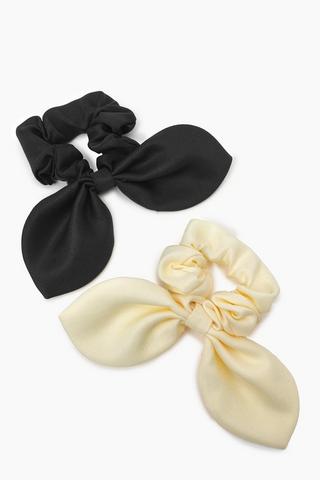 2 Pack Bow Scrunchies