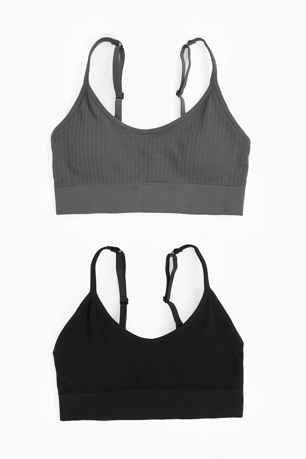 2 Pack Crop Bras