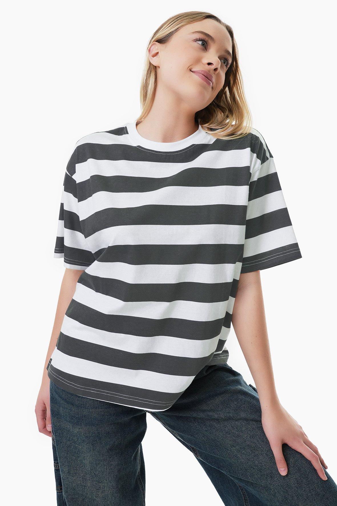 Stripe Oversized Boxy Top
