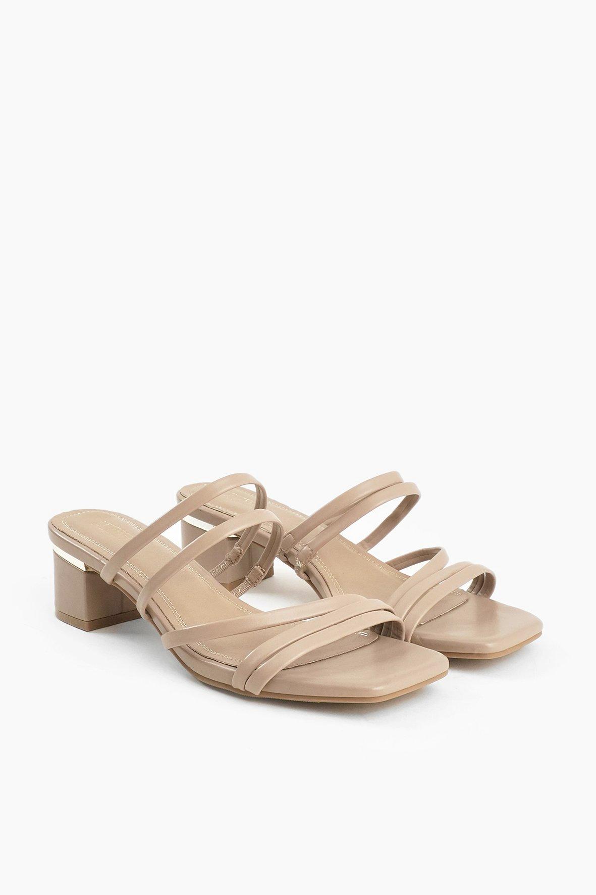 Strappy Block Heel