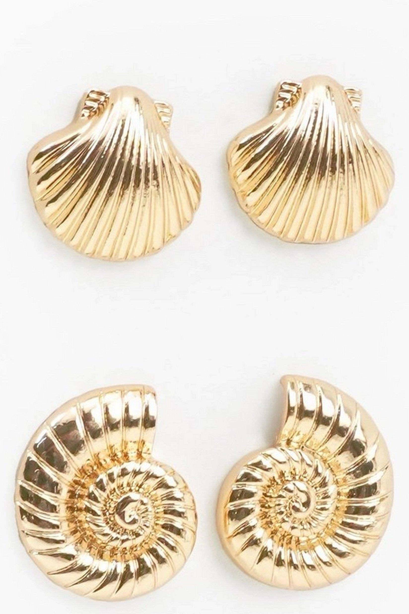 2 Pack Shell Earrings