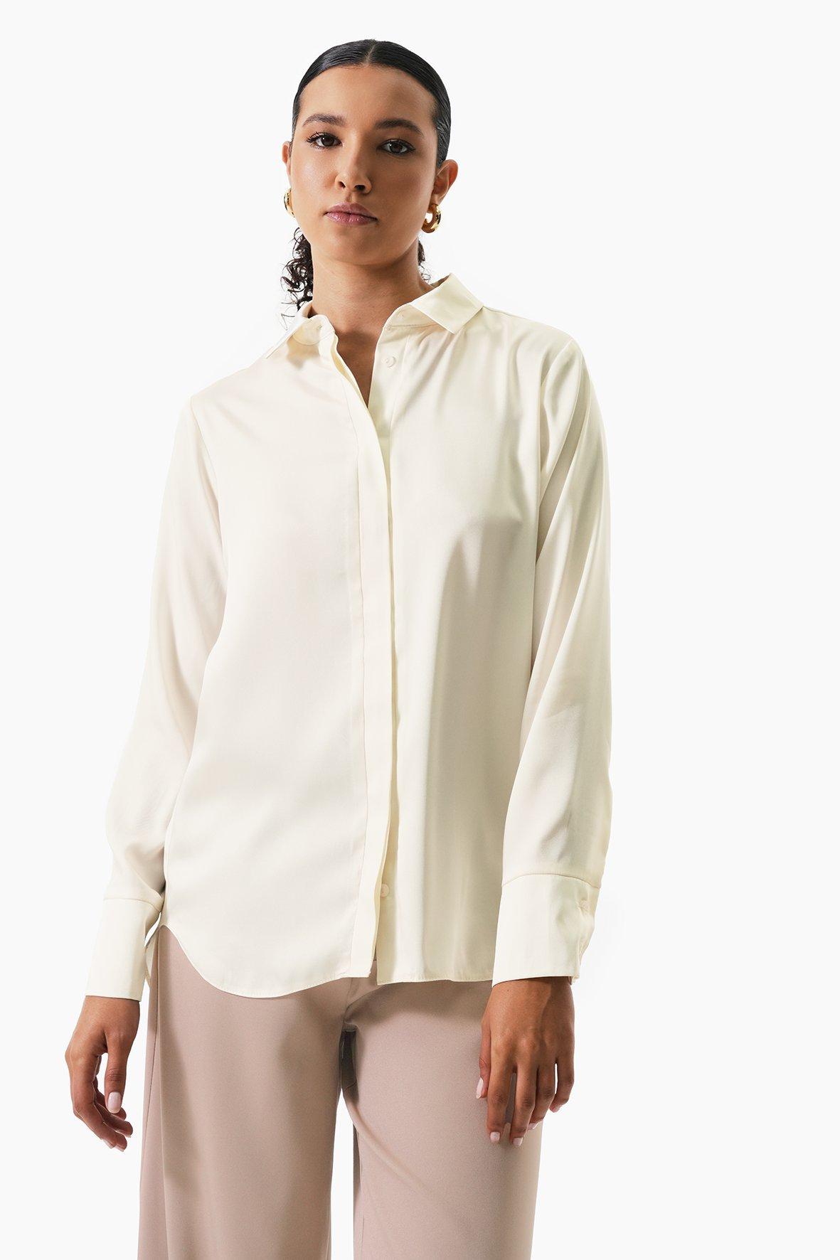 Satin Slouchy Shirt