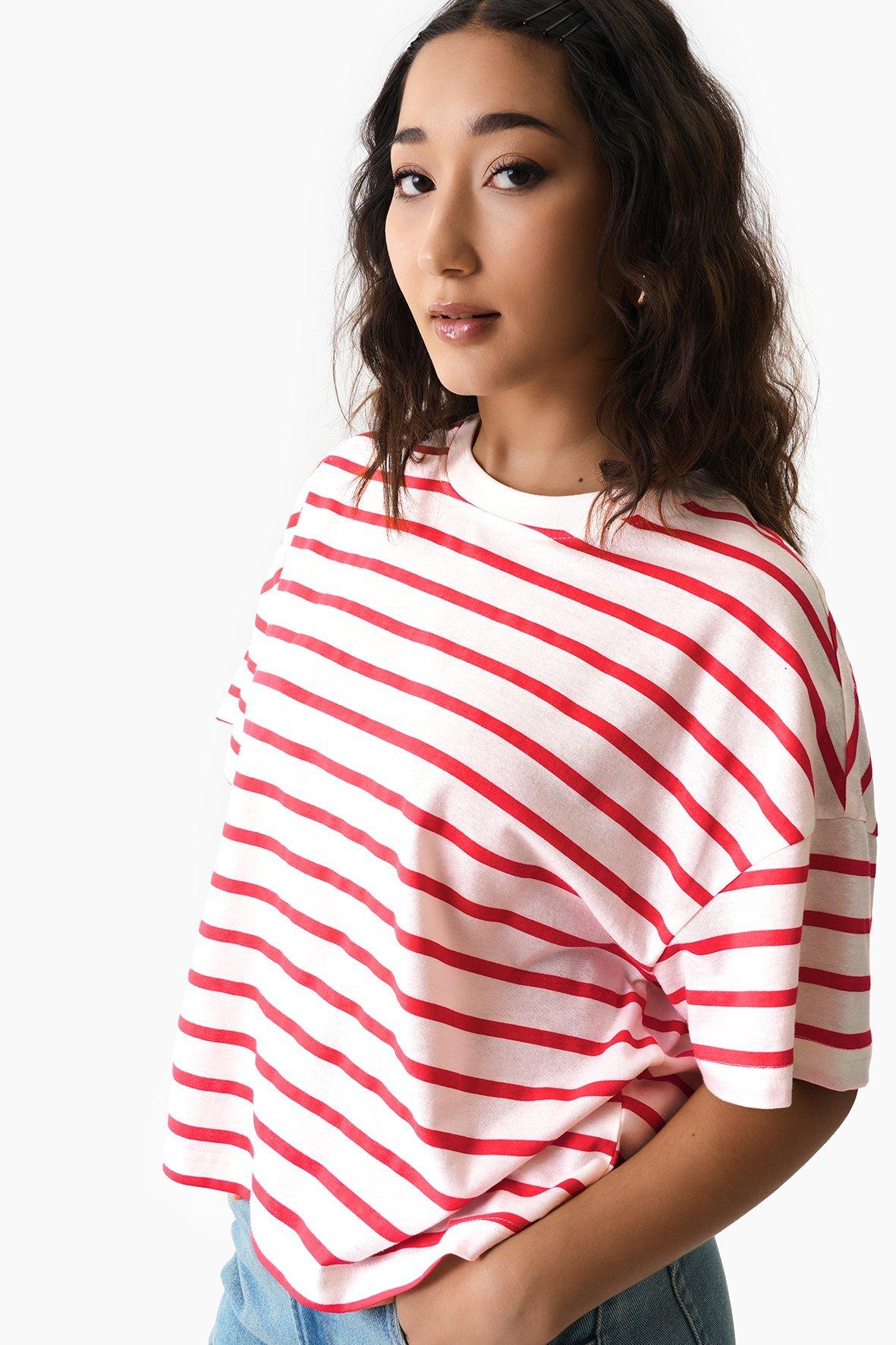 Stripe Boxy T-Shirt