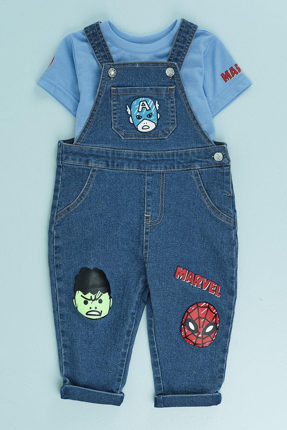 Marvel Dungaree and T-Shirt Set