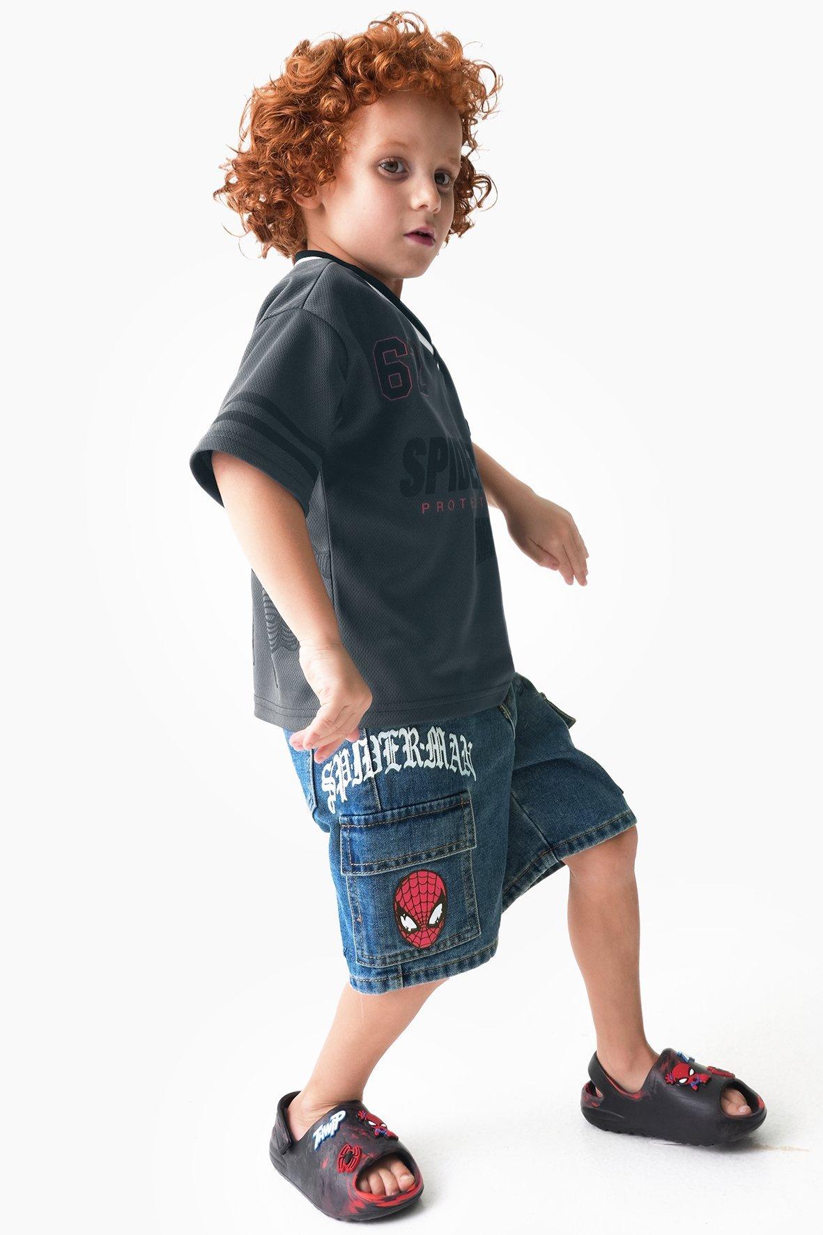Spiderman Cargo Denim Shorts