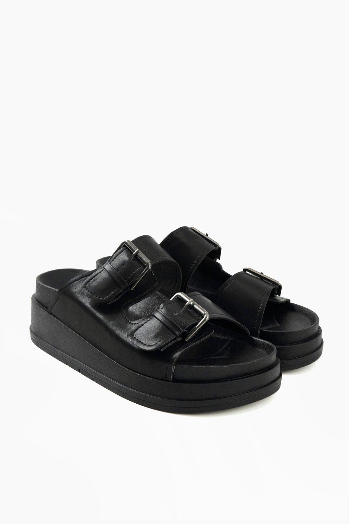 Chunky Double Buckle Slides