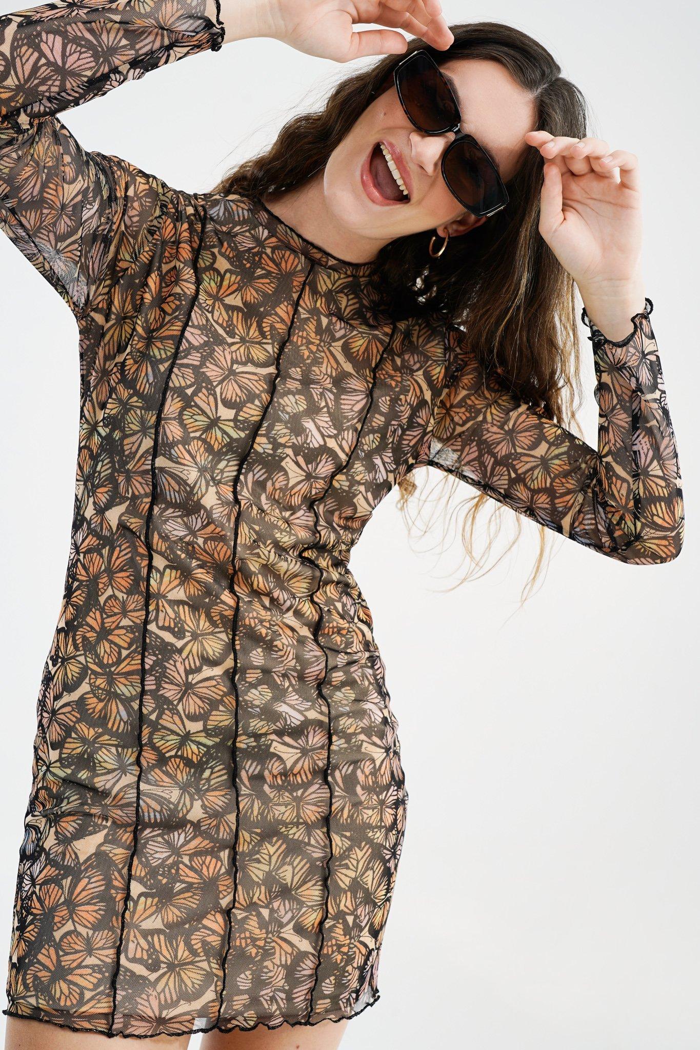 Mesh Bodycon Dress