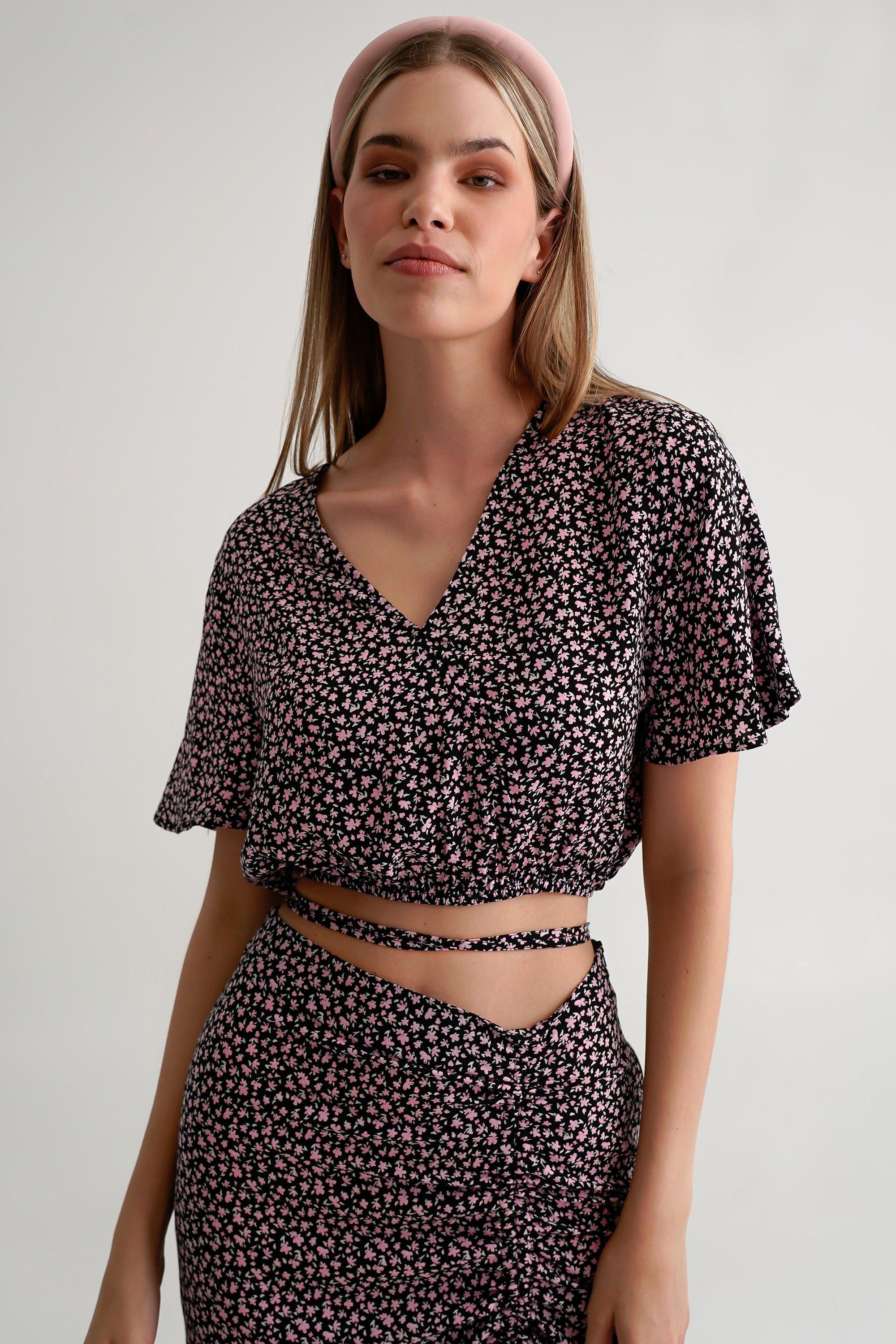 Wrap Tie Blouse