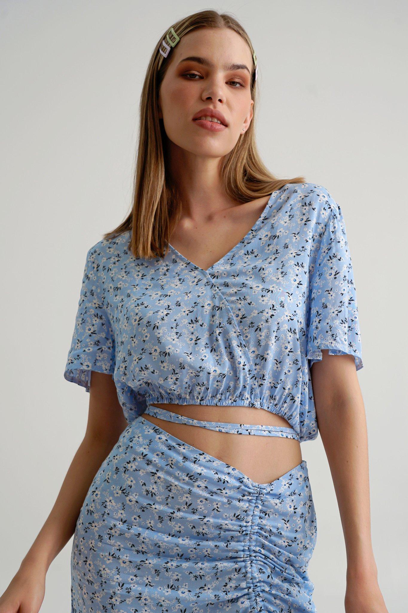 Wrap Tie Blouse