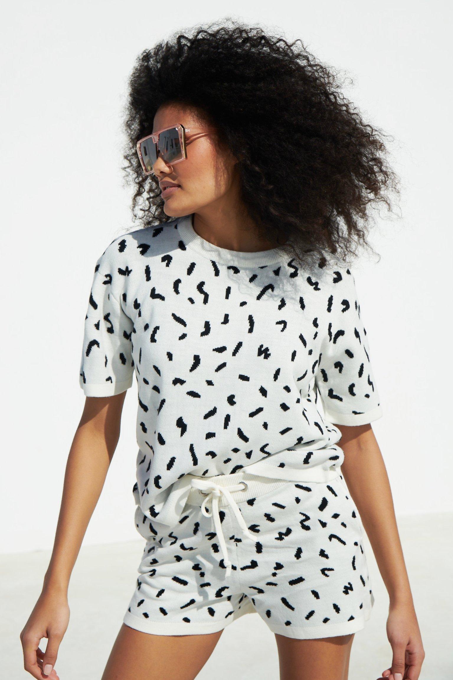 Pattern Knitted Top