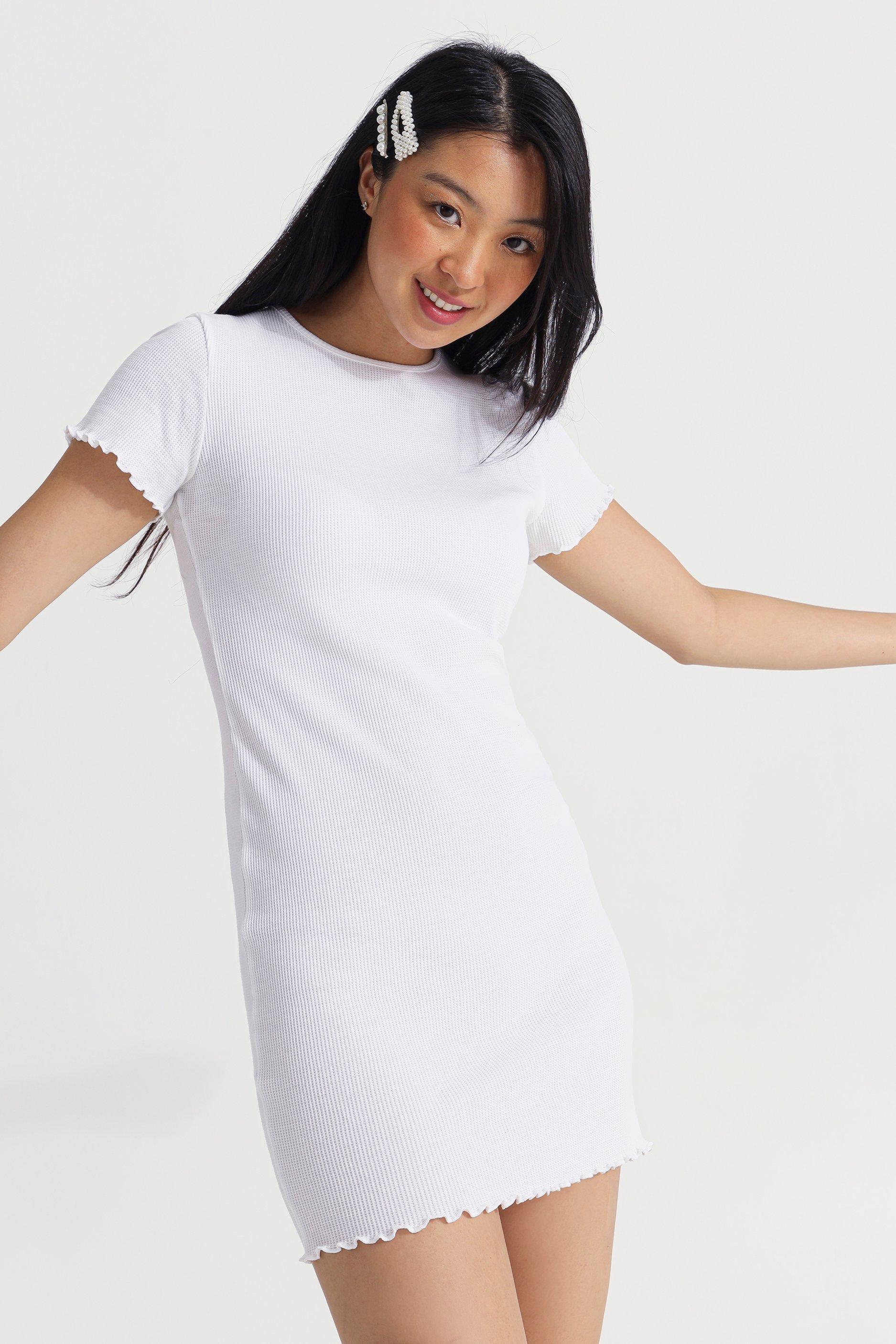 Waffle Textured Bodycon Dress