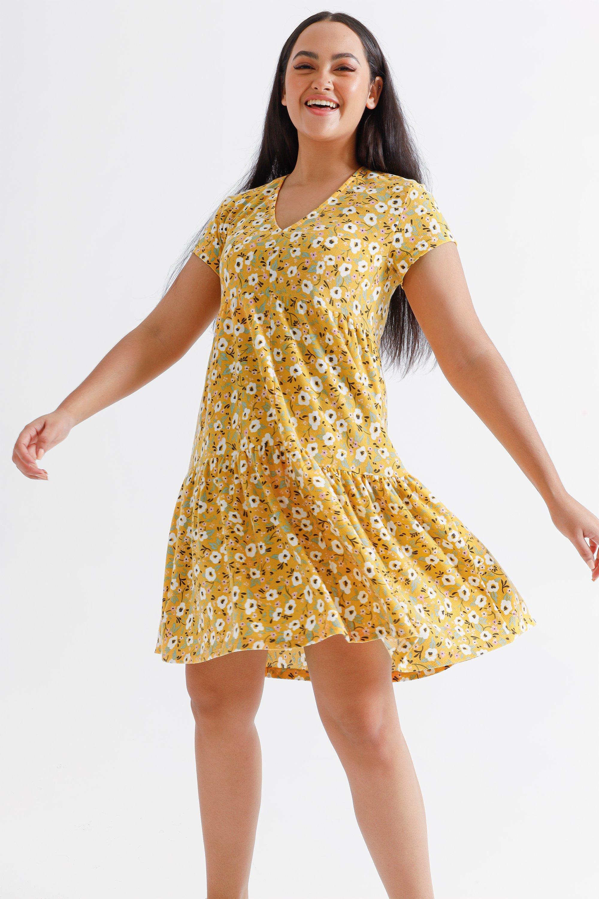 Floral Trapeze Dress