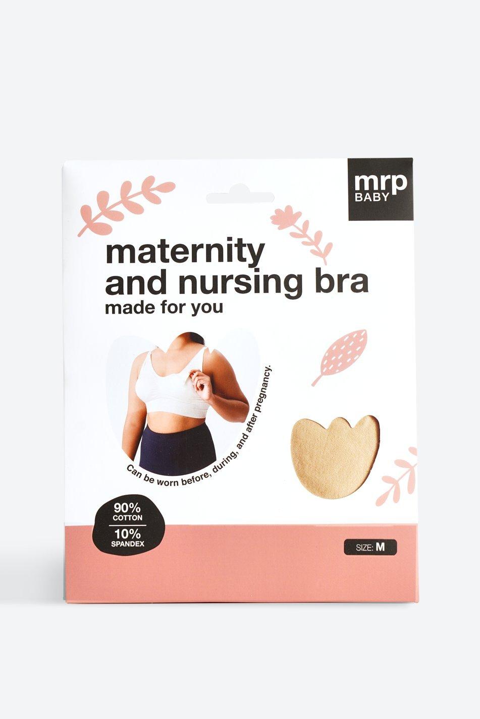 Maternity + Nursing Bra Medium Beige