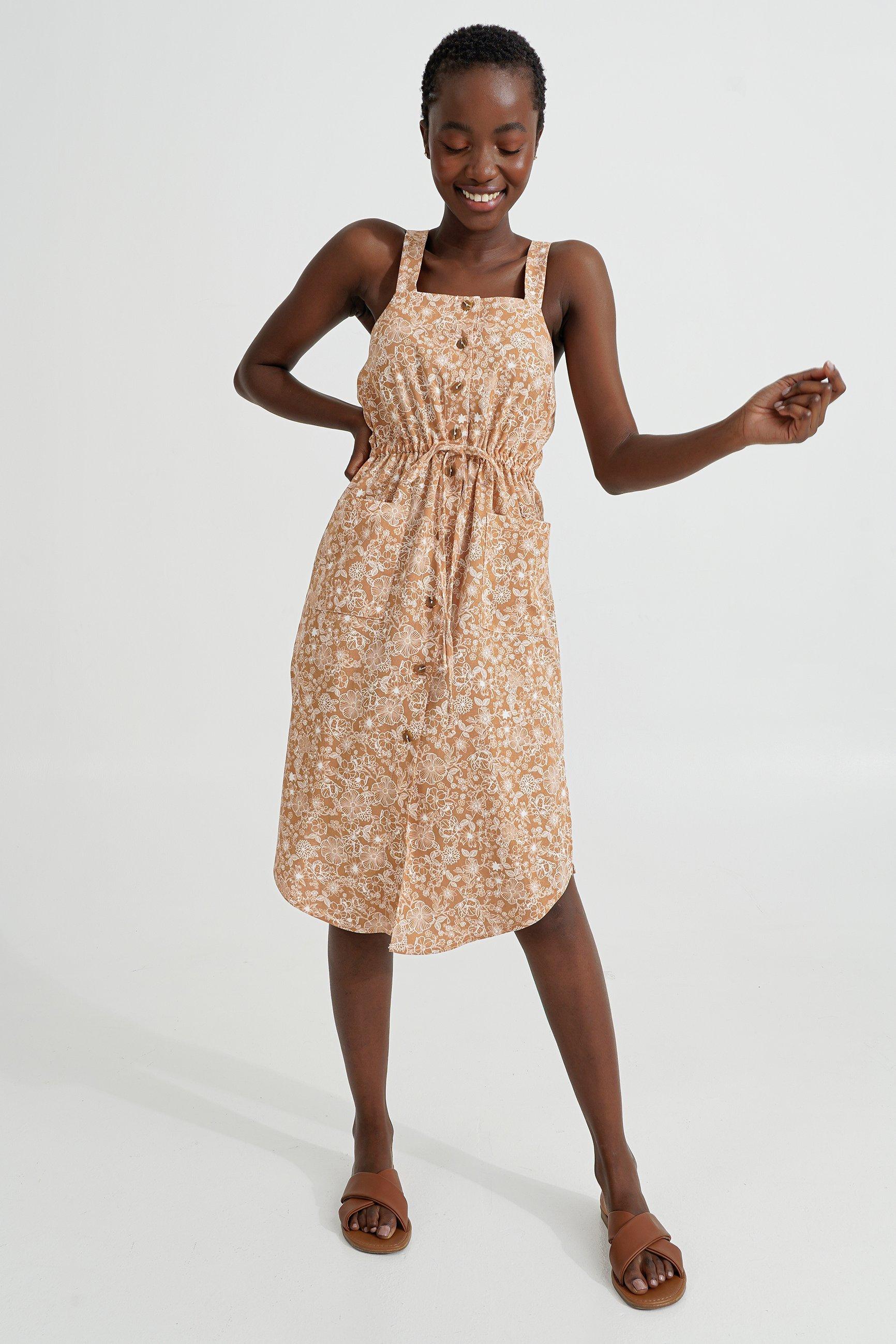 Floral Button Up Dress