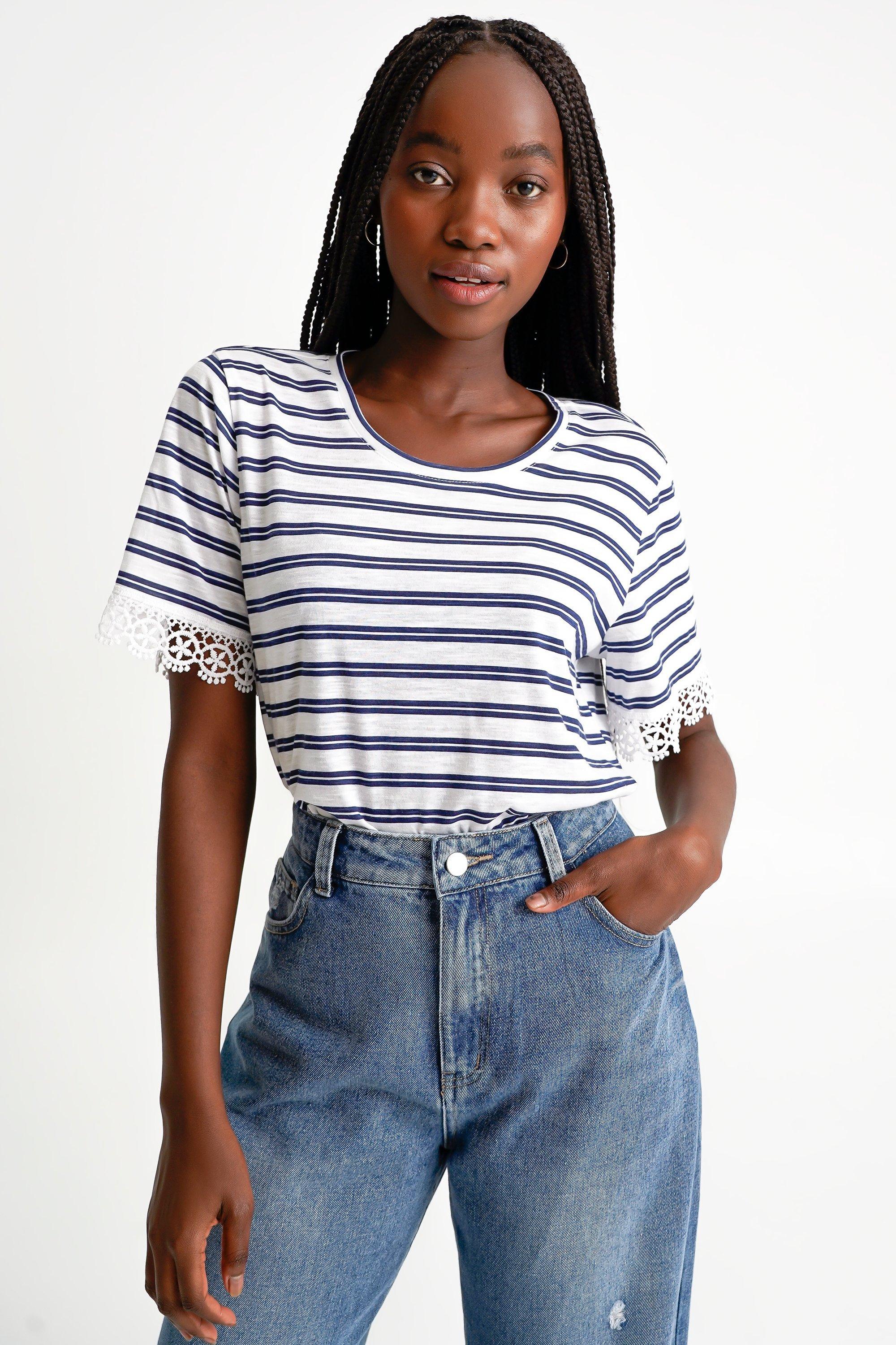 Lace Trim Tee