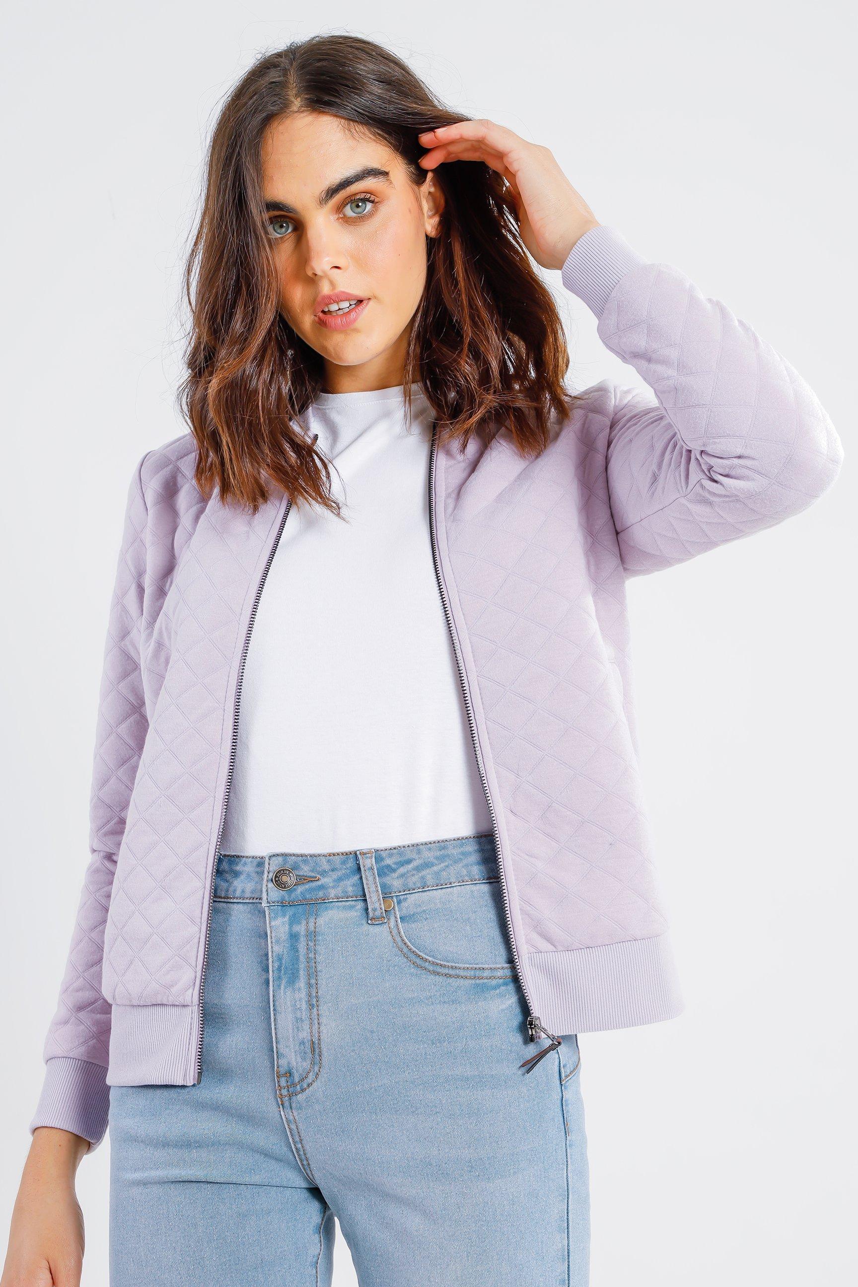 Quilted Bomber Jacket