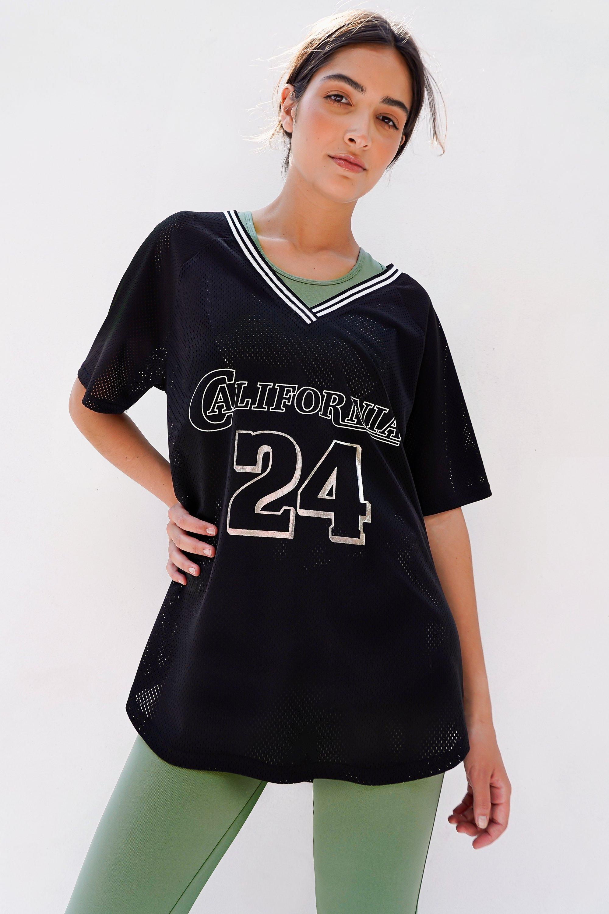 Oversized Mesh Active Top