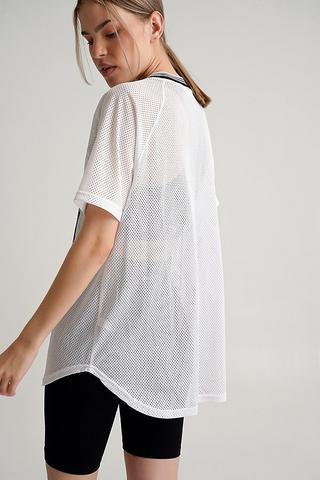 Oversized Mesh Active Top
