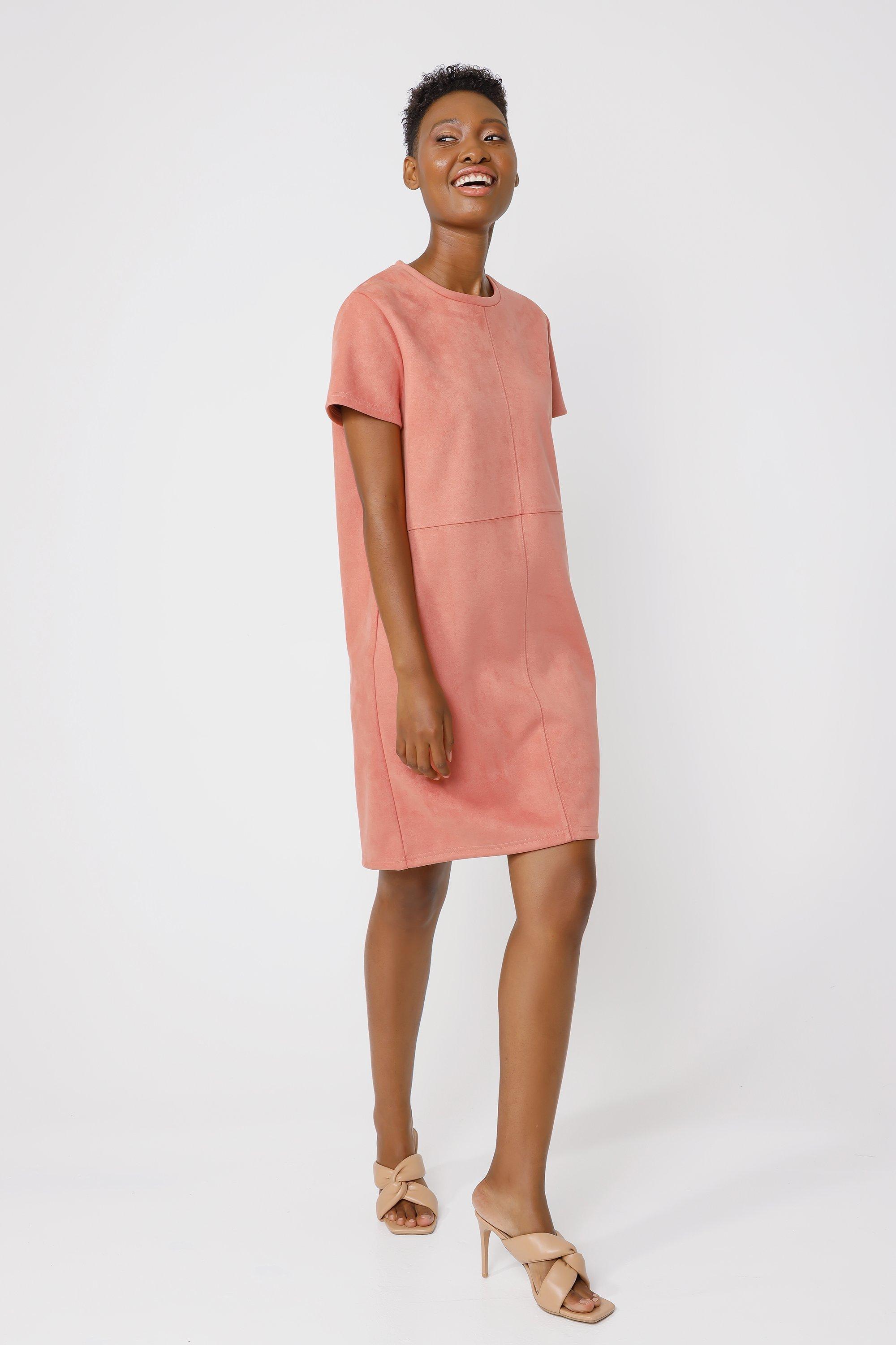 Suede Shift Dress