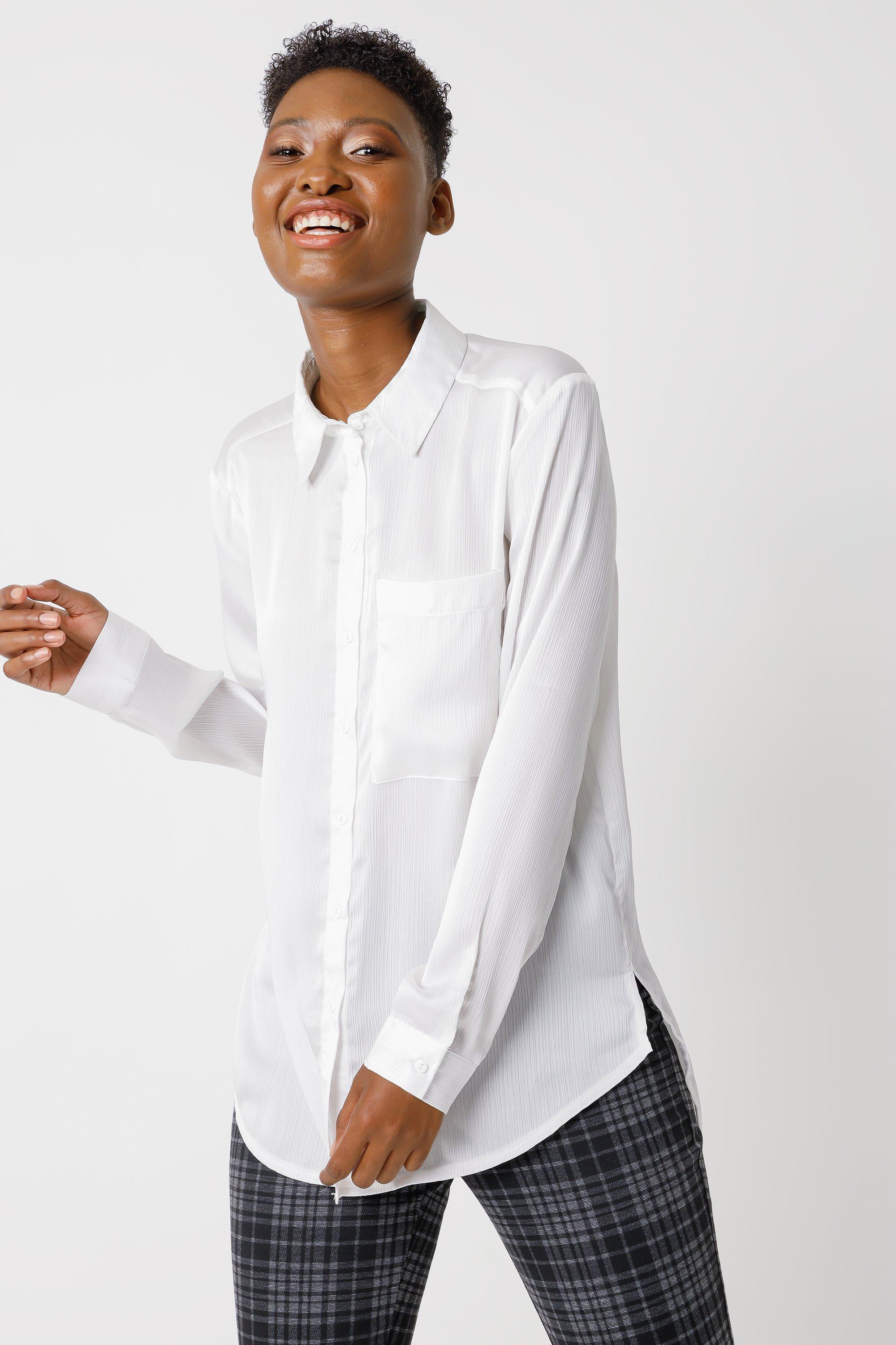 Satin Slouchy Shirt