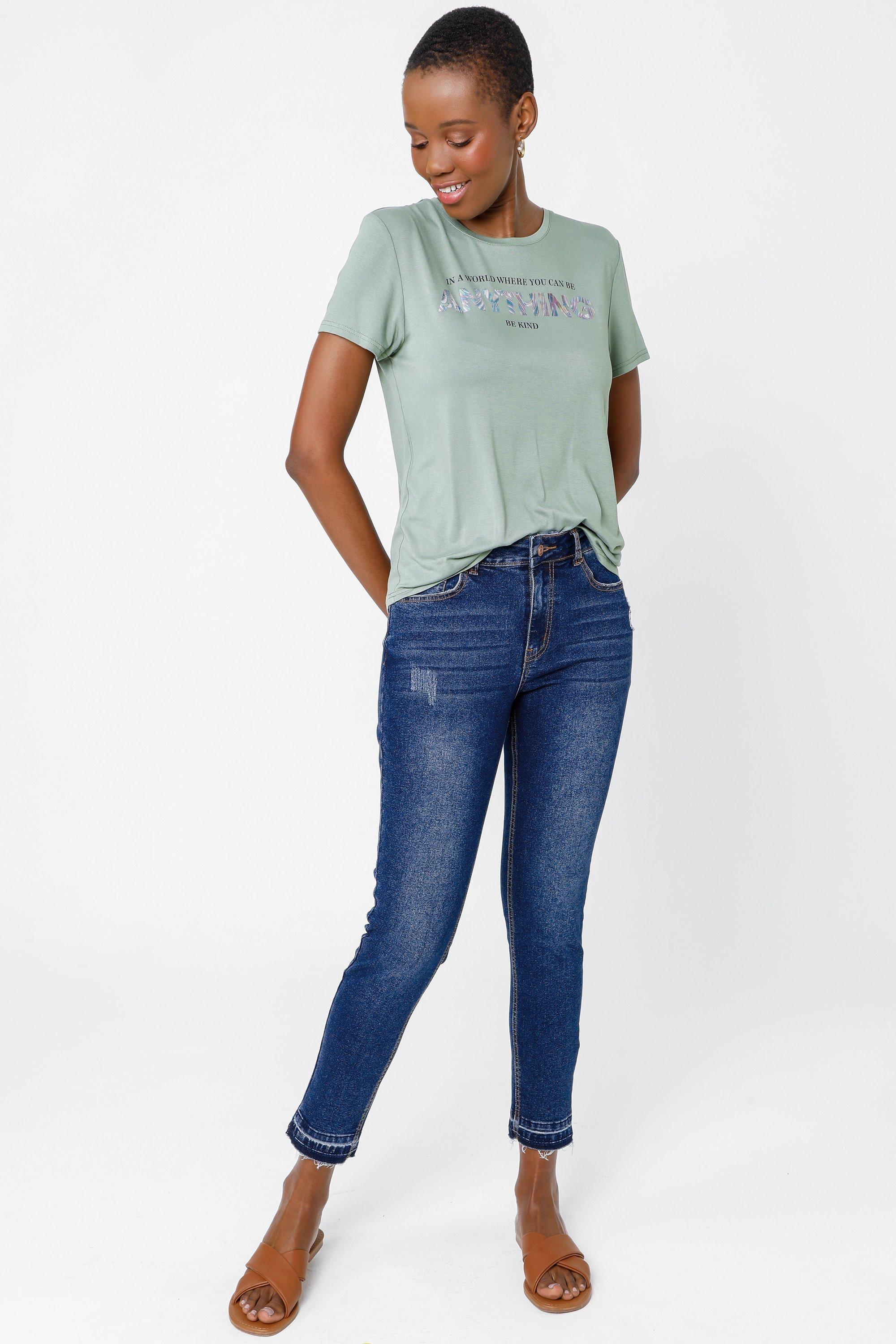 Abraised Skinny Jeans