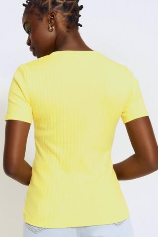 Ribbed Fitted Tee