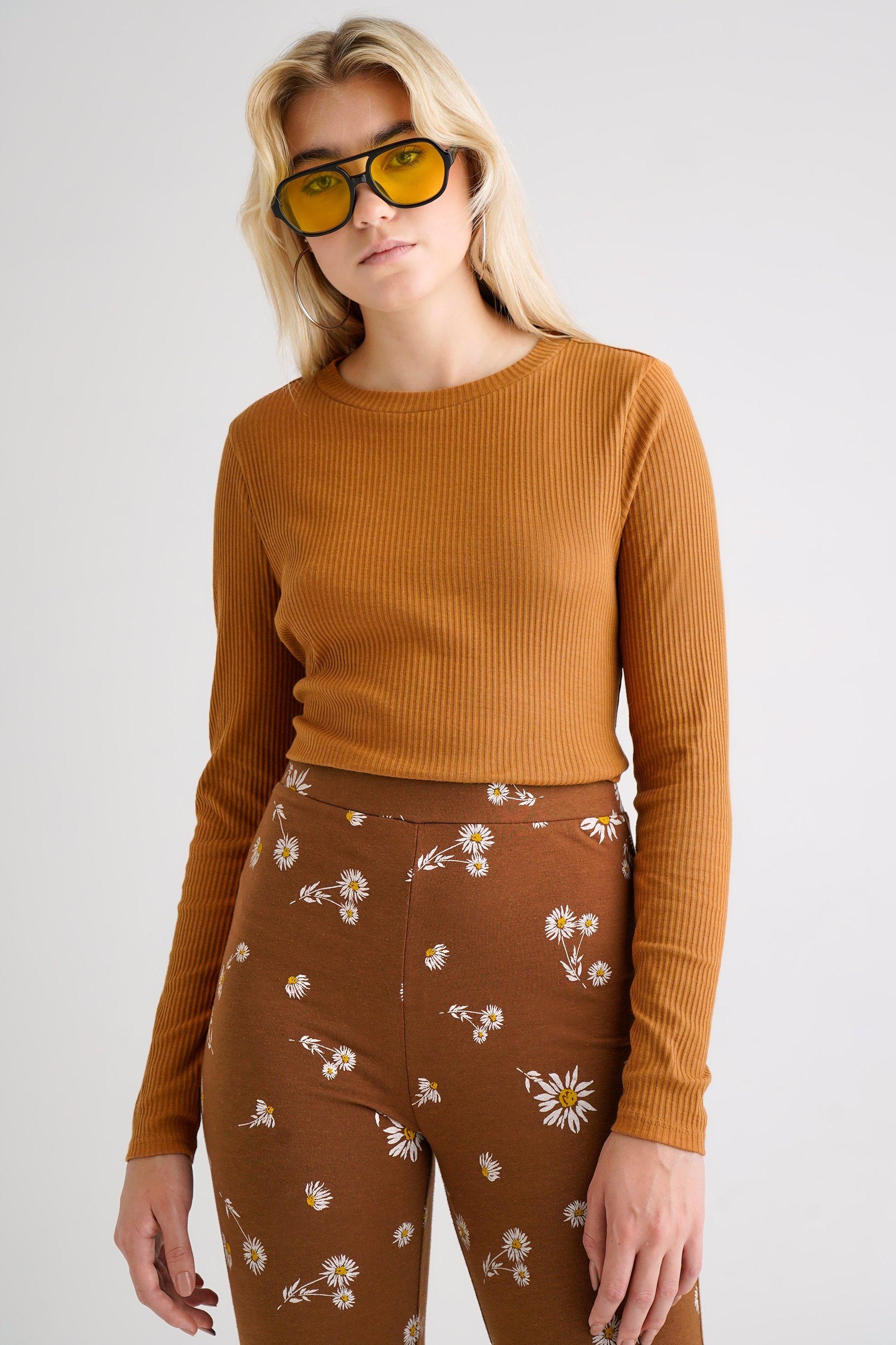 Ribbed Long Sleeve Tee