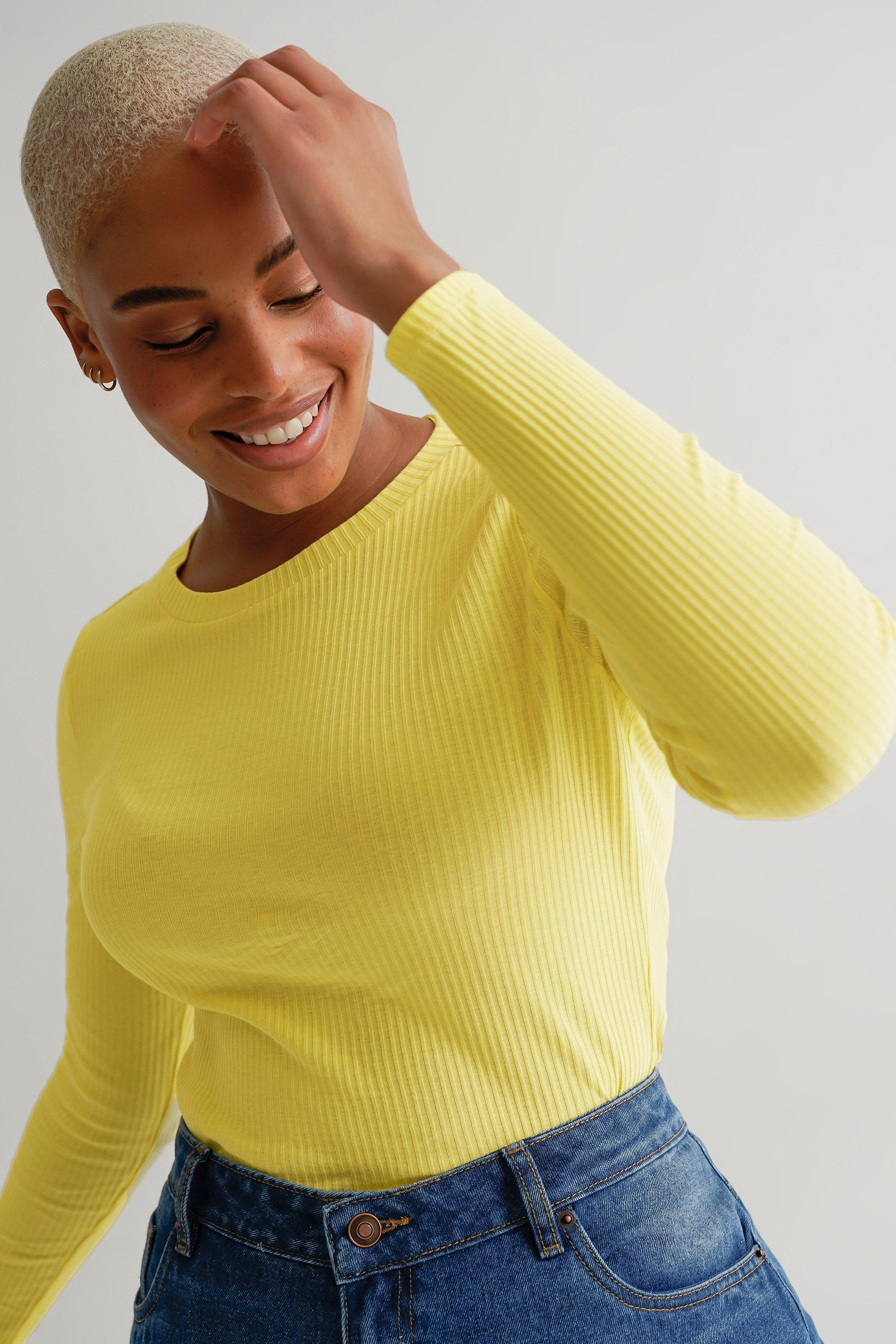 Ribbed Long Sleeve Tee