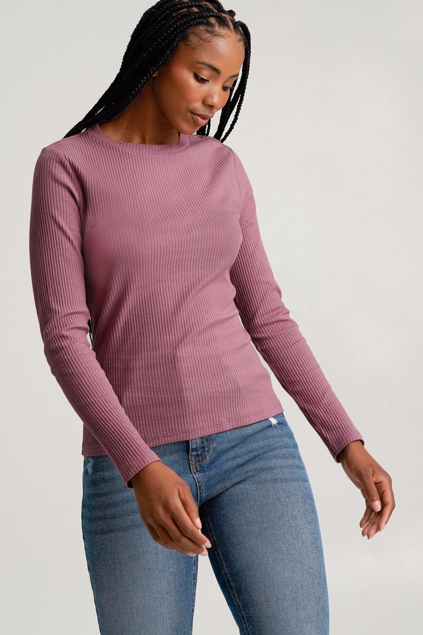 Ribbed Long Sleeve Tee