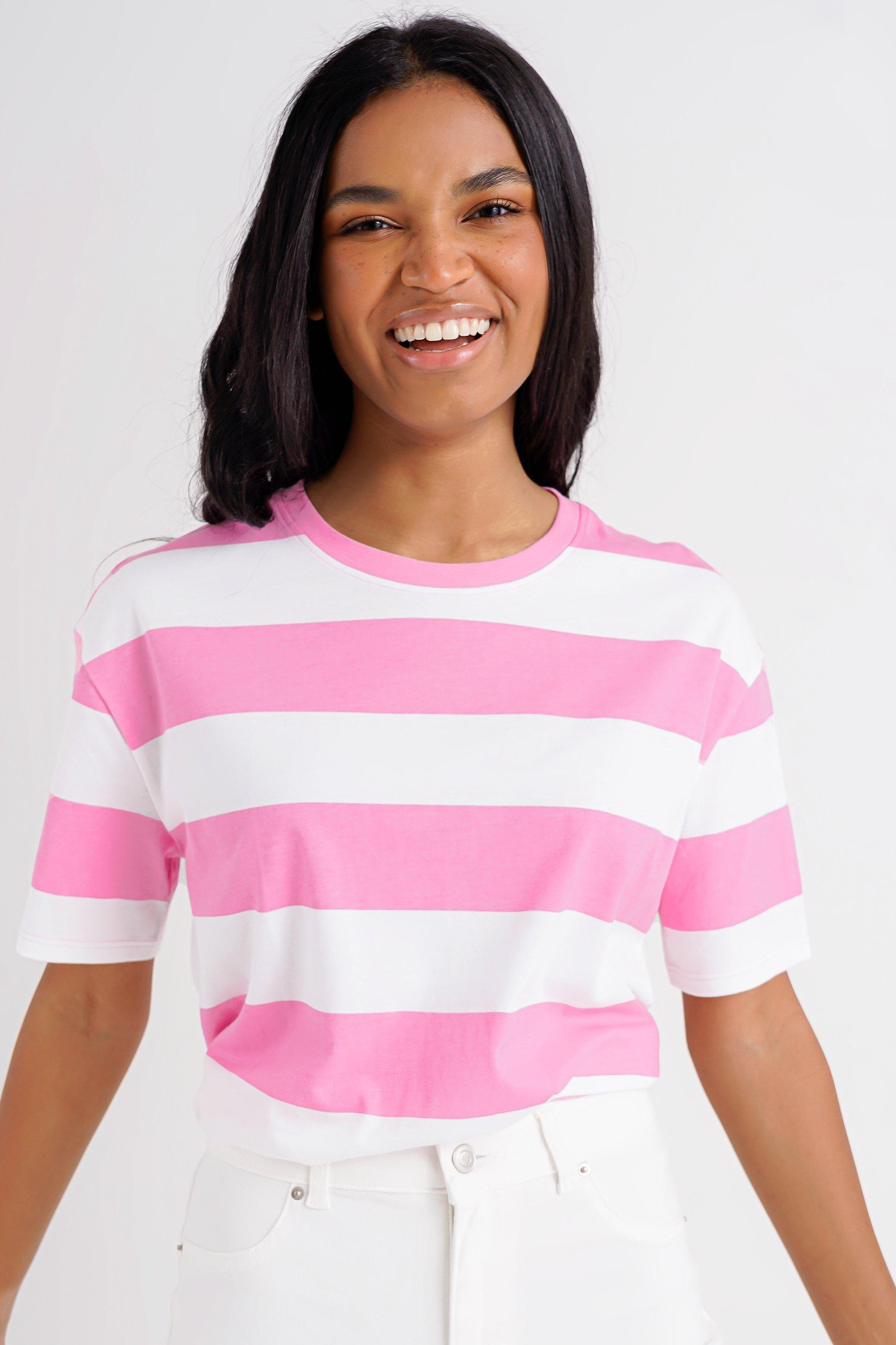 Stripe Boxy Tee