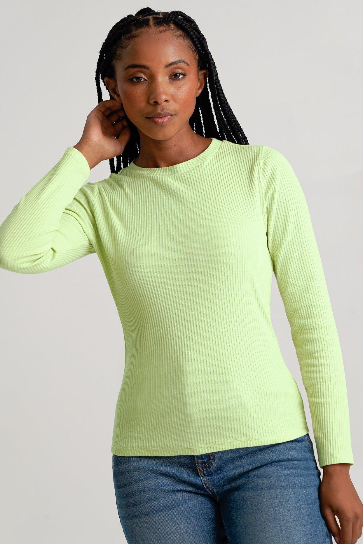 Ribbed Long Sleeve Tee